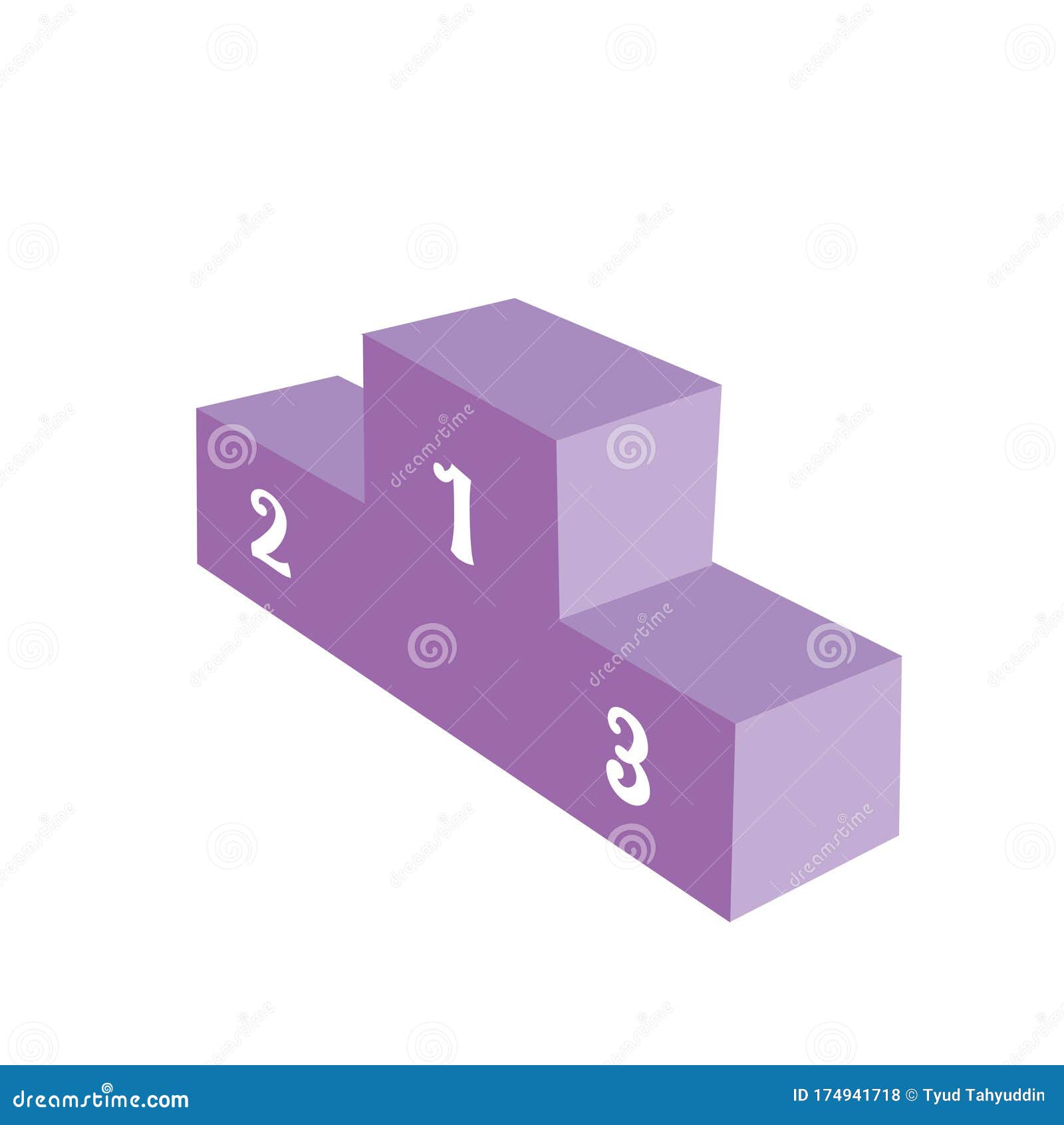 Championship Podium Numbers Icon. 123 Podium Stage On Graph Paper Grid ...