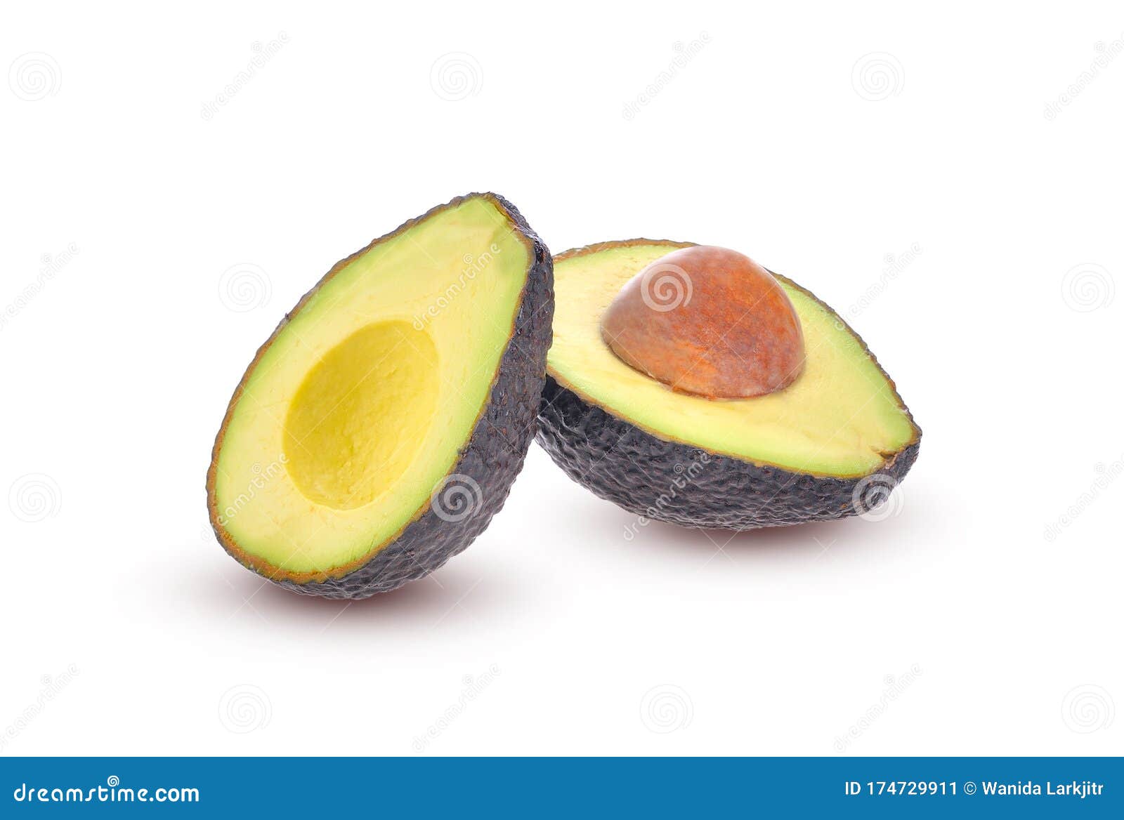 Avocado Background. Fresh Green Avocado On A Market Stail. Food ...