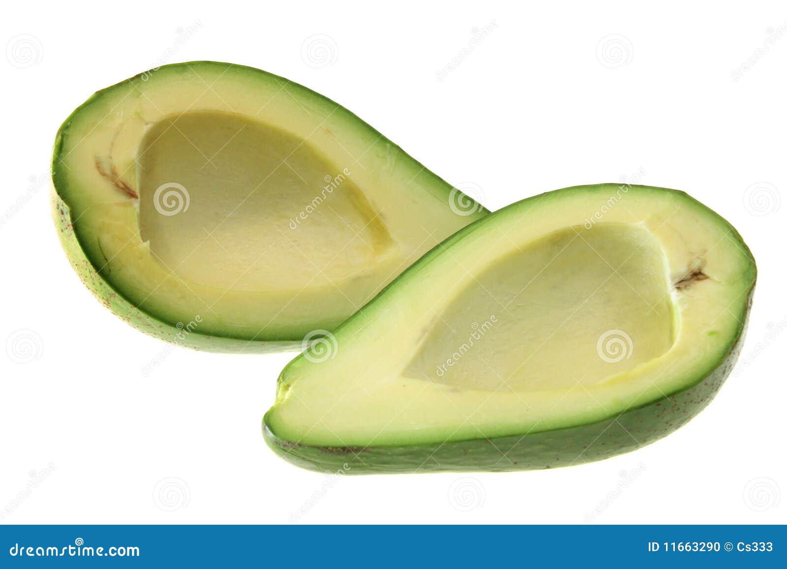 Avocat vert, d'isolement. photo stock. Image du repas - 11663290