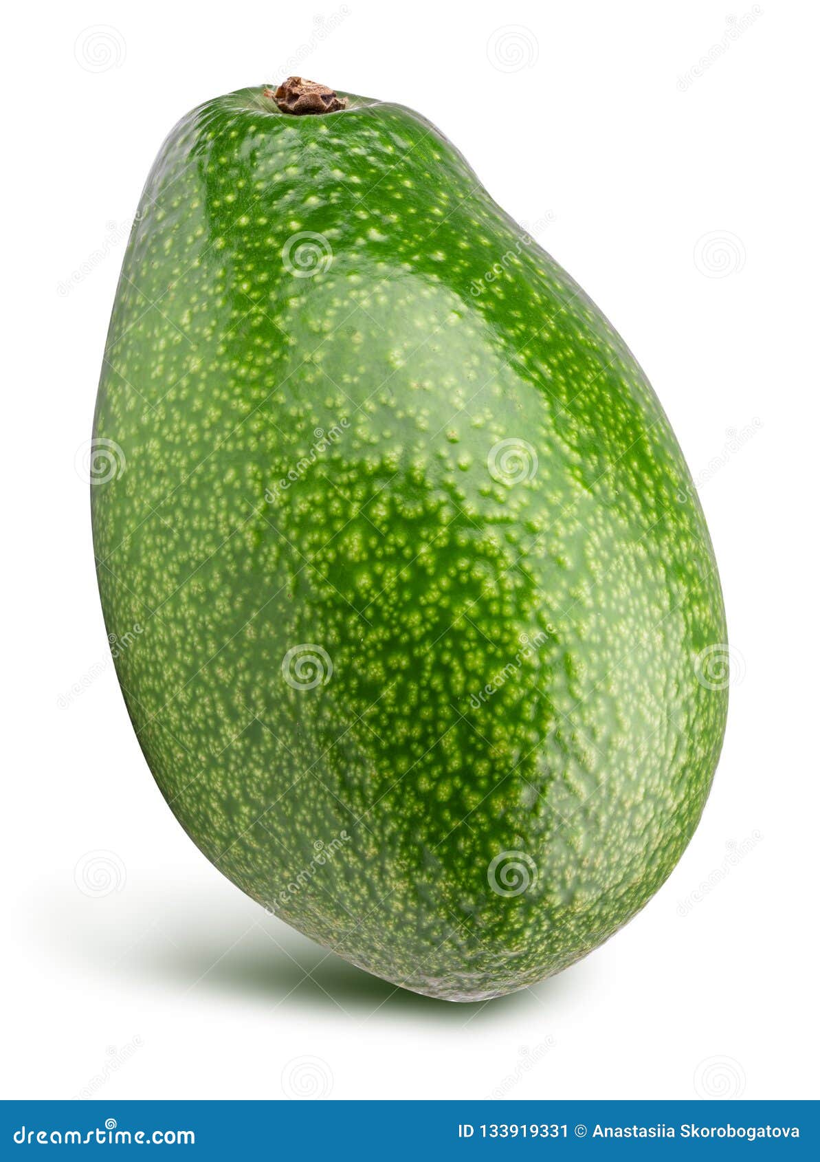Avocat Vert D'isolement Sur Le Fond Blanc Image stock - Image du ...