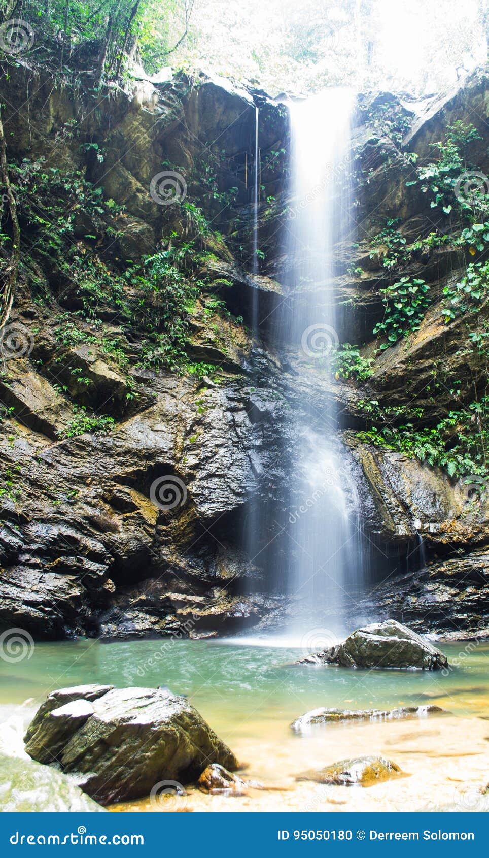 Avocat Waterfall stock photo. Image of landscaping, waterbackground ...