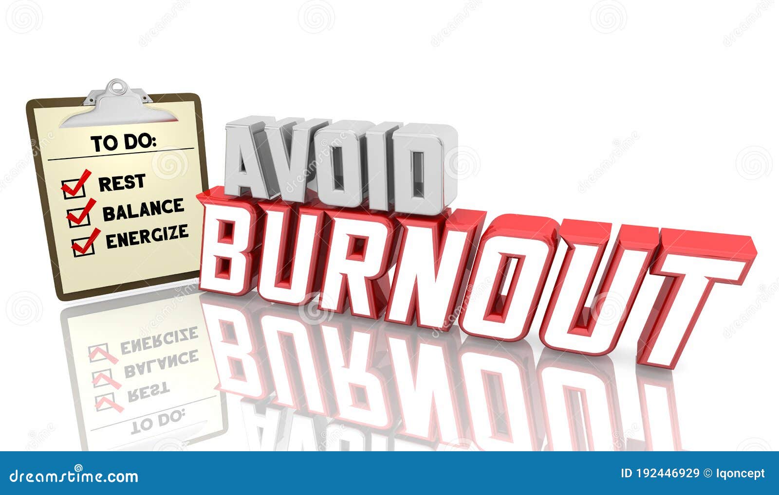 Avoid Burnout Steps Checklist De-Stress Rest Balance Life 3d ... Avoid Burnout Steps Checklist De-Stress Rest Balance Life 3d ...