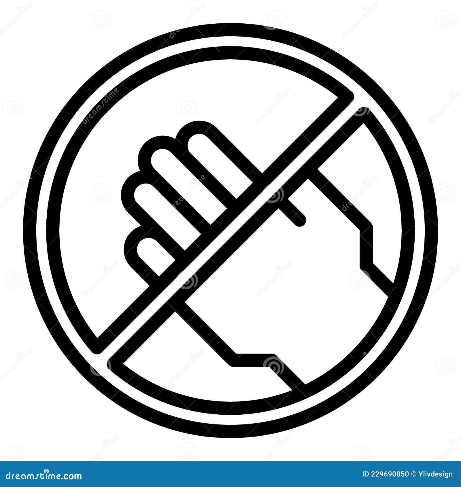 Avoid Contact Icon Outline Vector. Virus Prevention Stock Vector ...