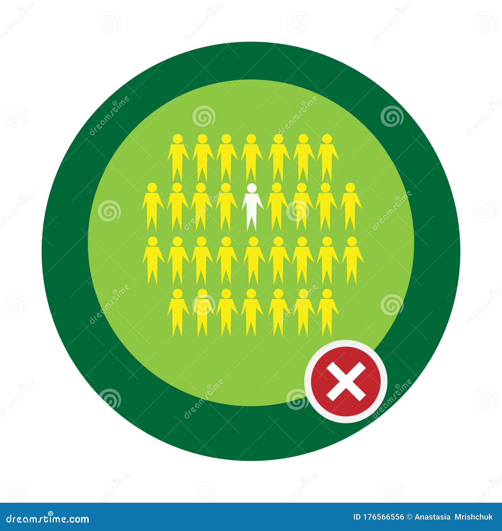 Avoid Contact with Others Illustration Stock Illustration ...