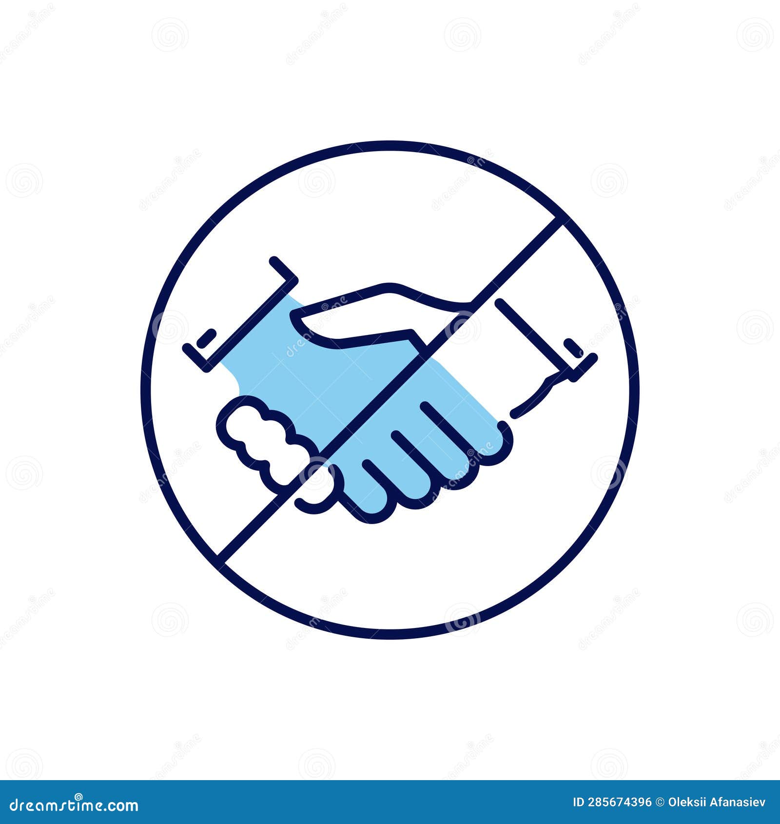 Avoid Contact Related Vector Icon Stock Vector - Illustration of ...