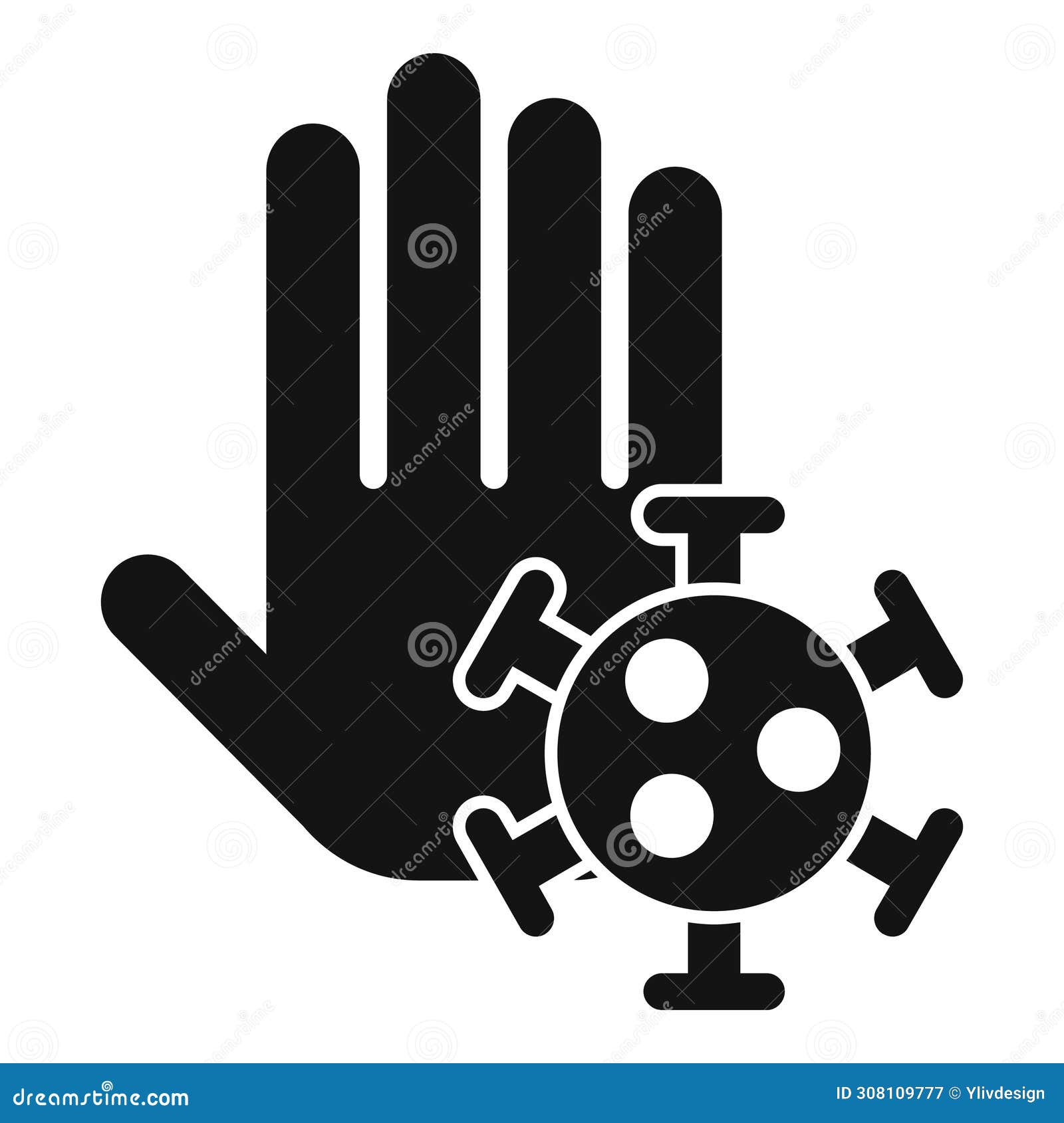 Avoid Contact Virus Icon Simple Vector. Person Health Care Stock Vector ...
