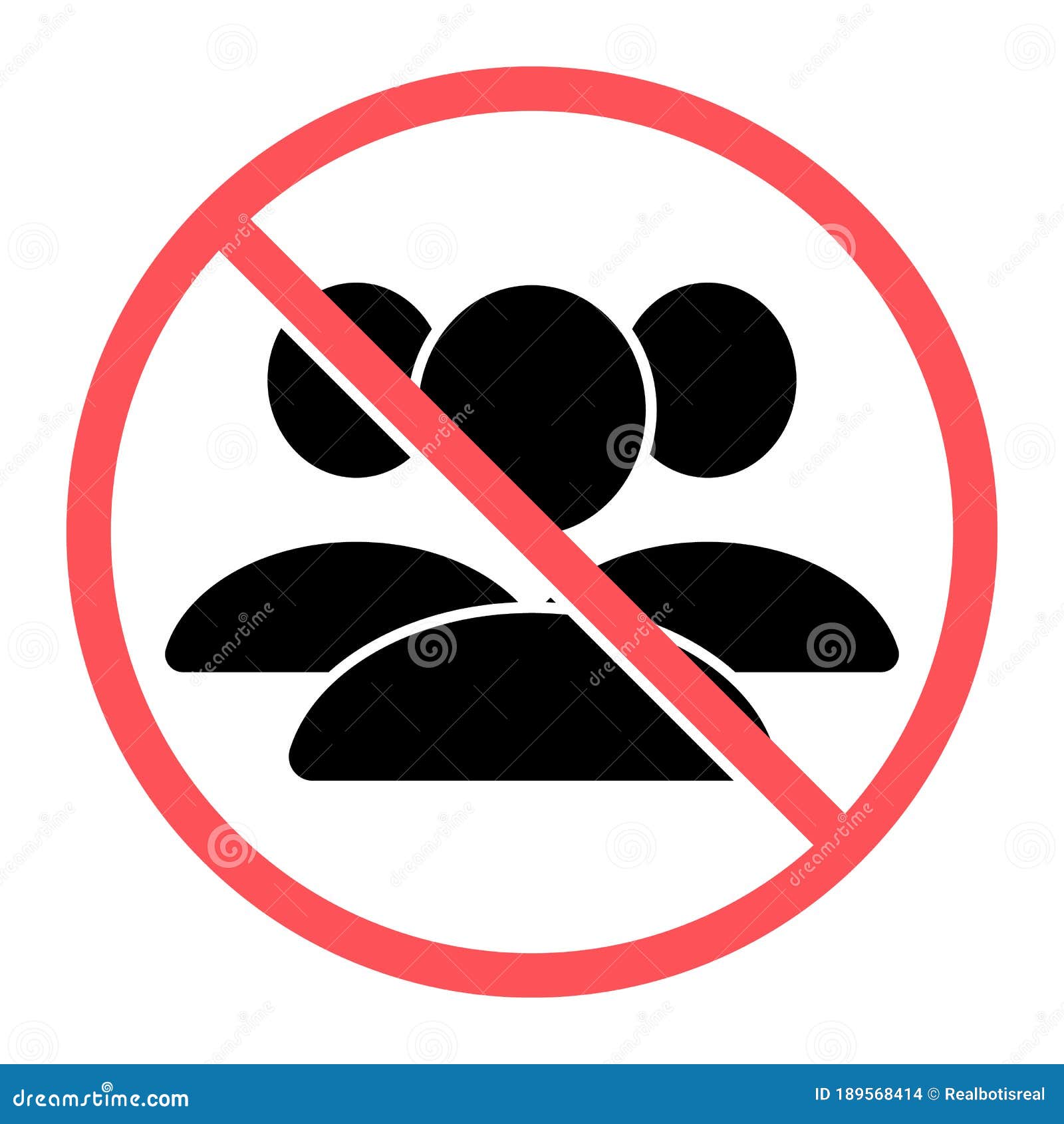 Avoid crowd icon stock illustration. Illustration of hygiene - 189568414