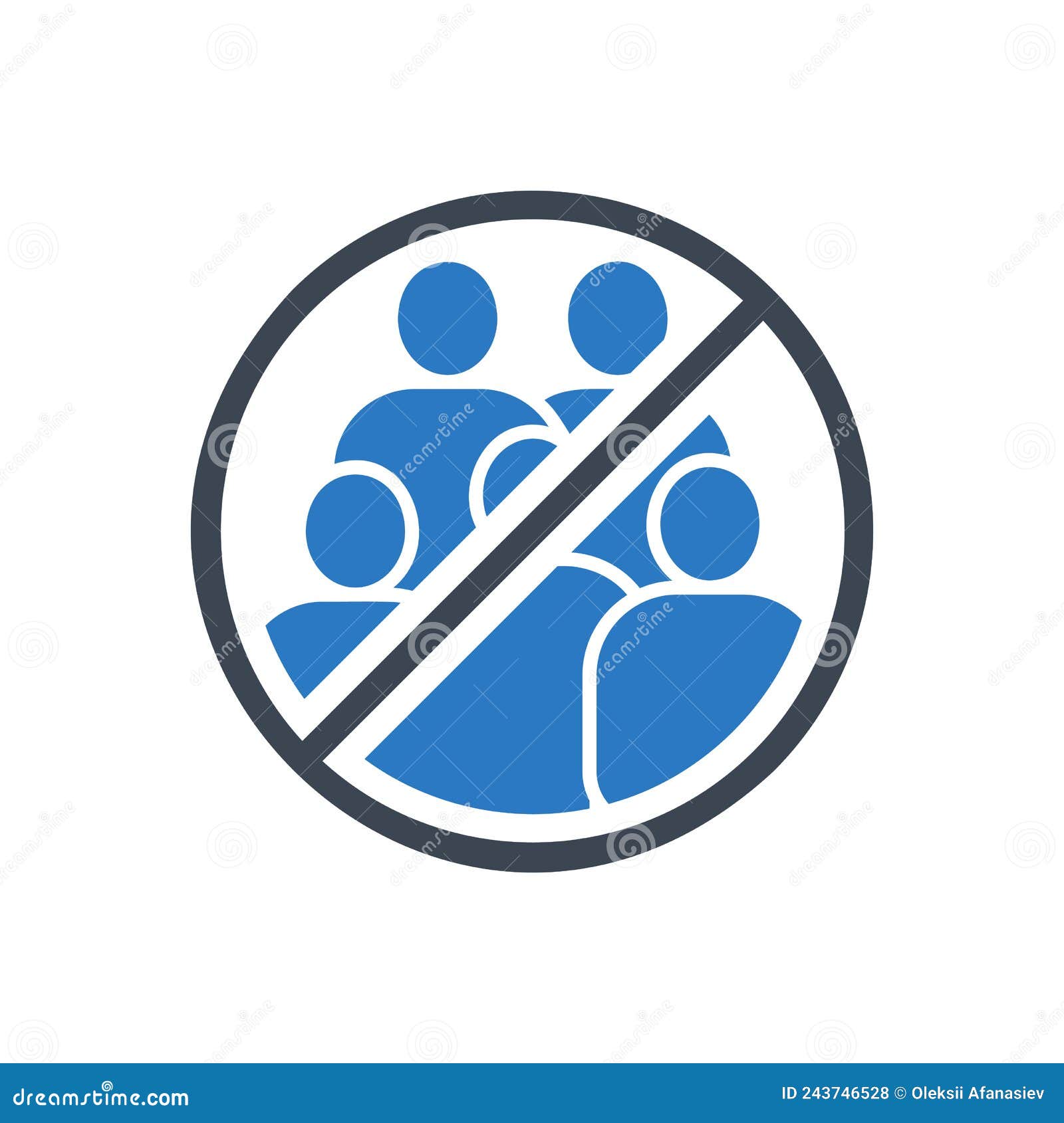 Avoid Crowded Places Related Vector Glyph Icon Stock Vector ...