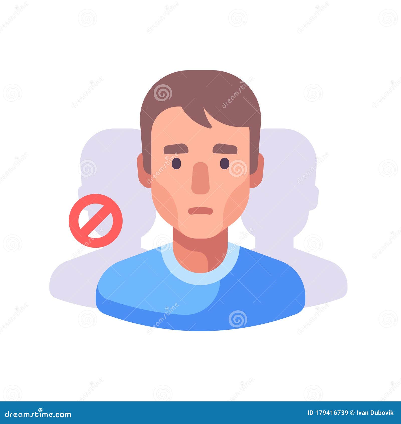 Avoid Crowded Places Concept. Quarantine Coronavirus Pandemic Concept ...