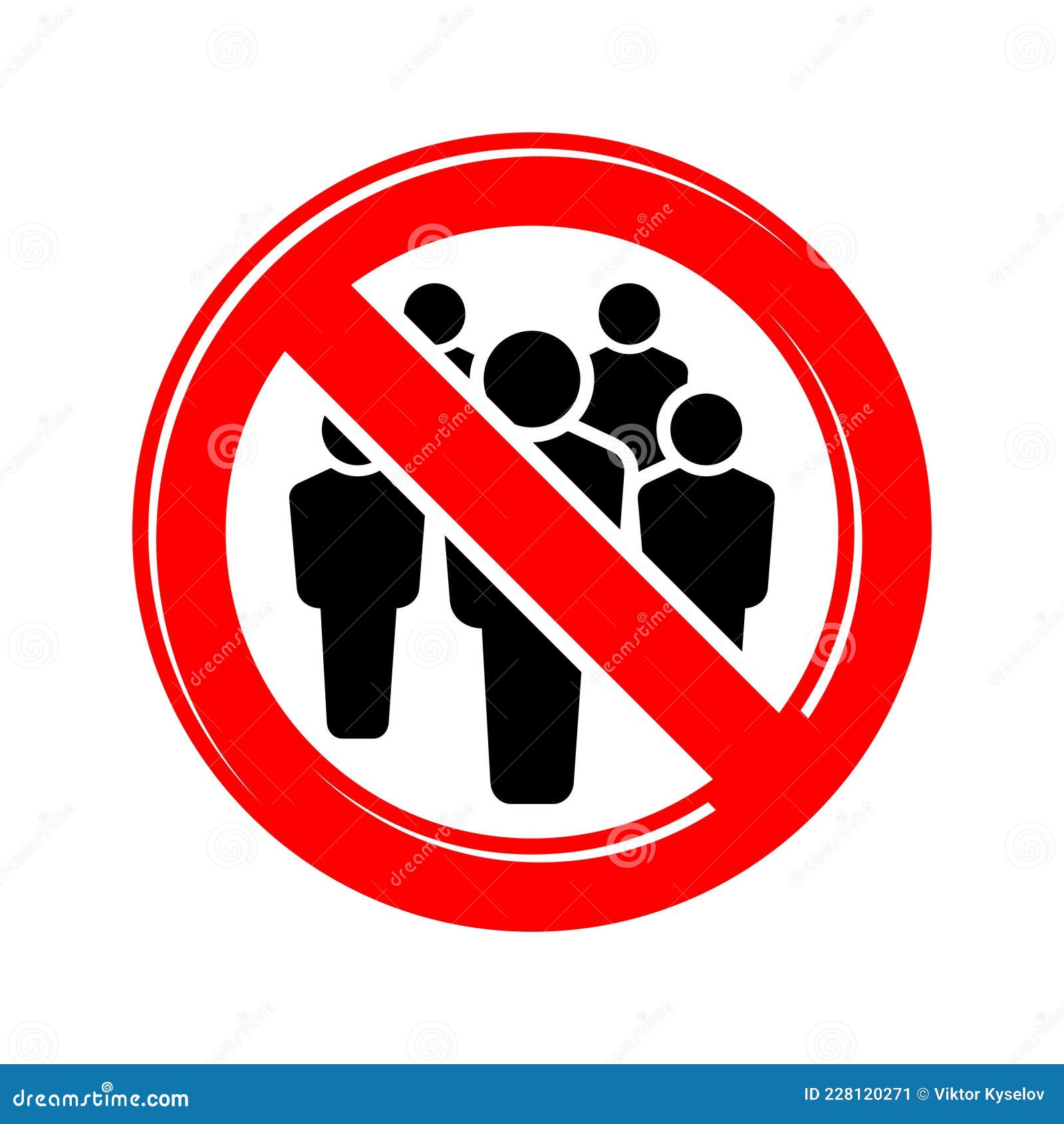 Avoid Crowds Icon stock vector. Illustration of traffic - 228120271