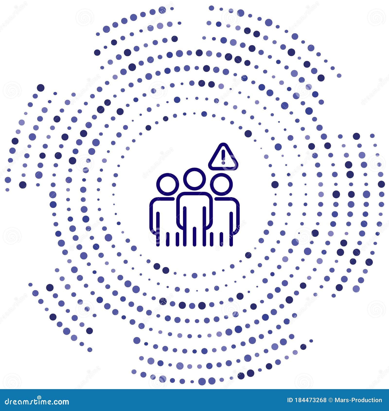 Avoid Crowds Vector Icon. Avoid Crowds Editable Stroke Stock Vector ...