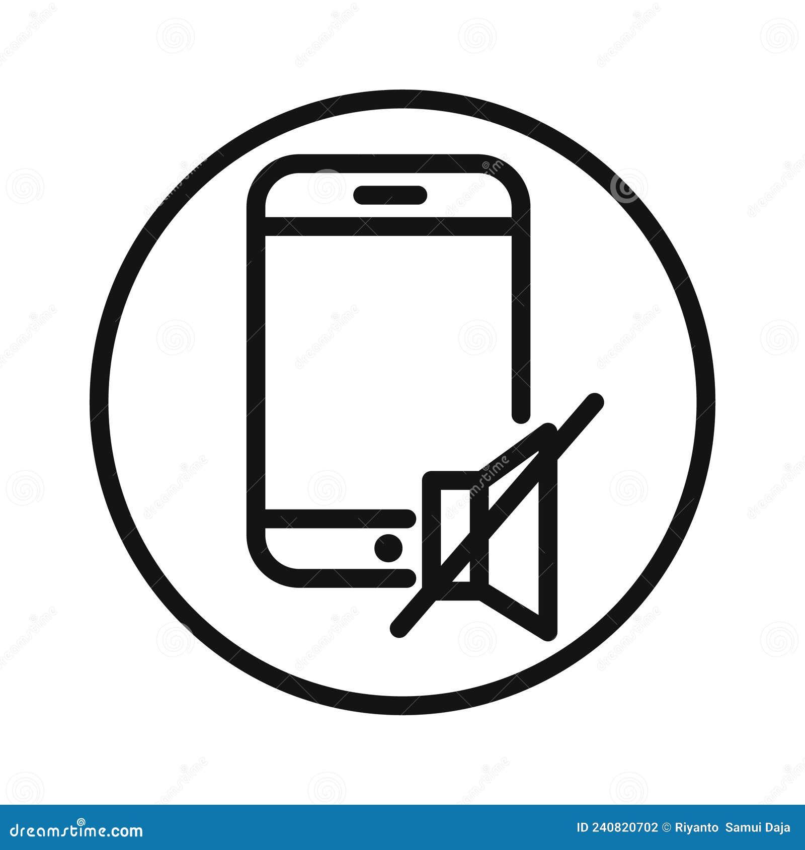 Avoid Distraction Black and White Icon Illustration Stock Vector ...