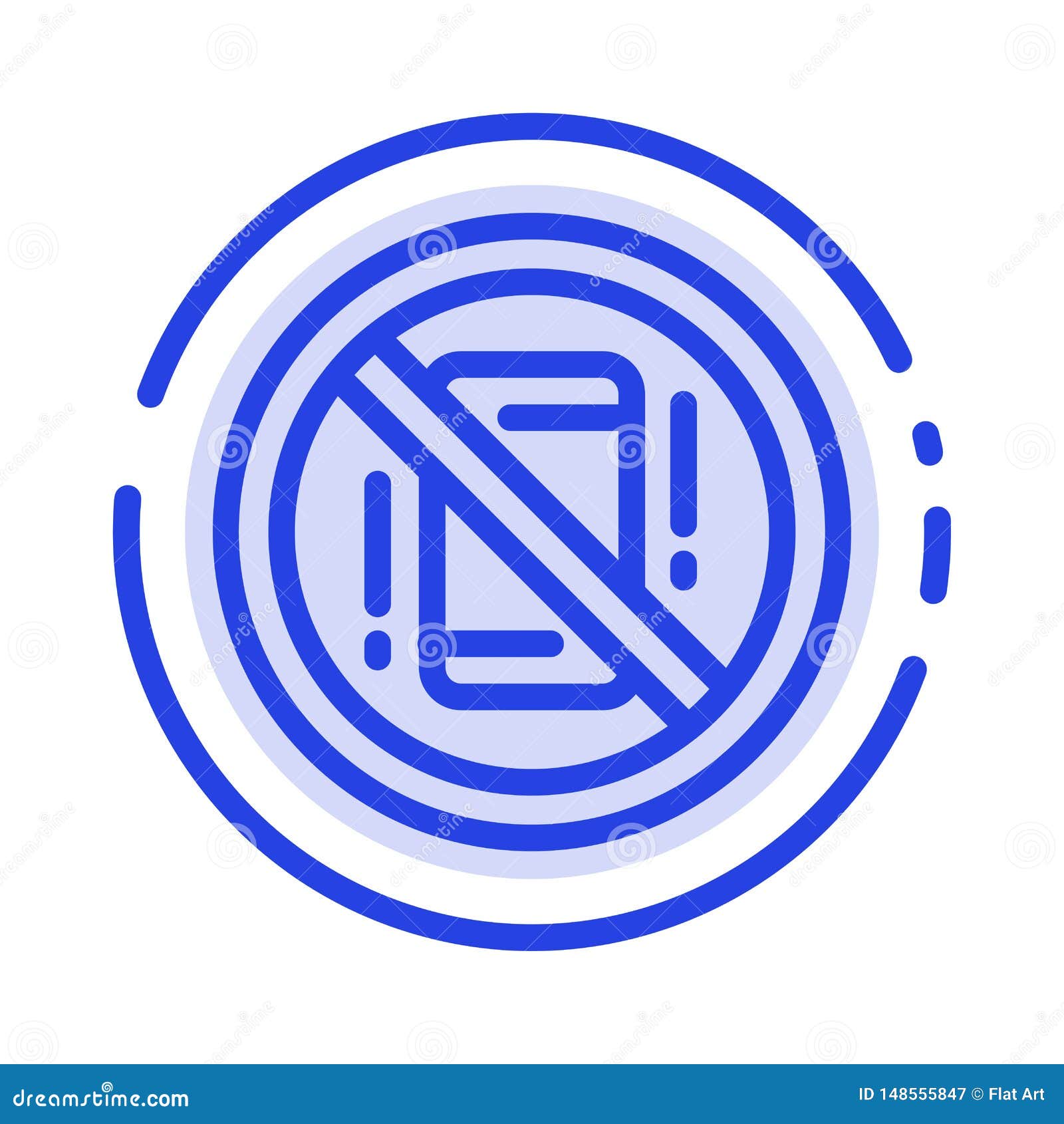 Avoid Distractions Line Icon, Outline Symbol, Vector Illustration ...