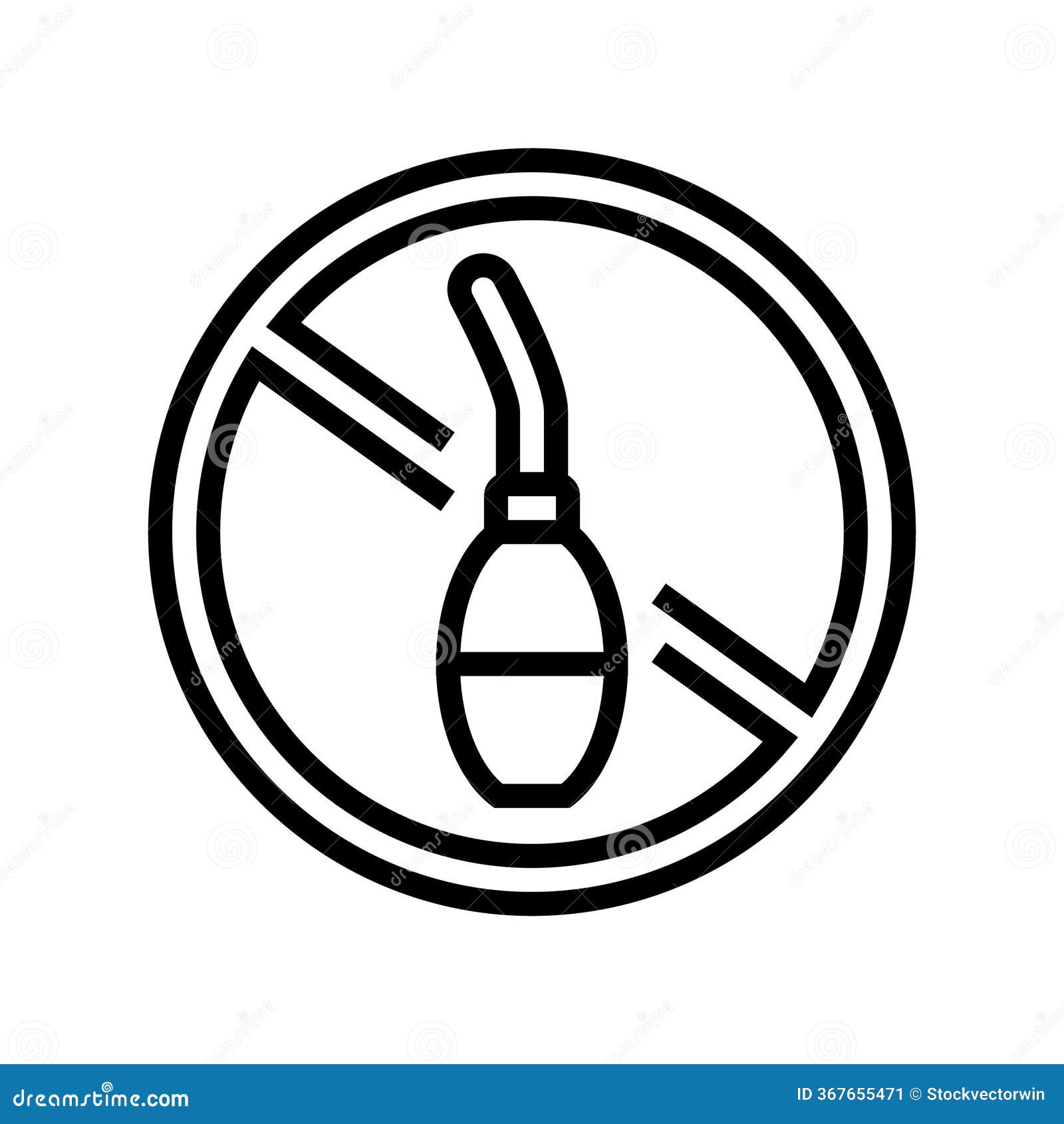 Avoid Icon Vector From Risk Management Collection. Thin Line Avoid ...