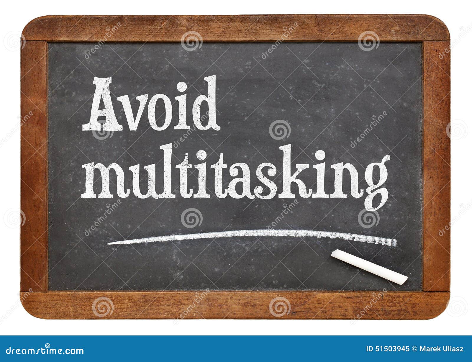 Avoid multitasking advice stock image. Image of efficiency - 51503945