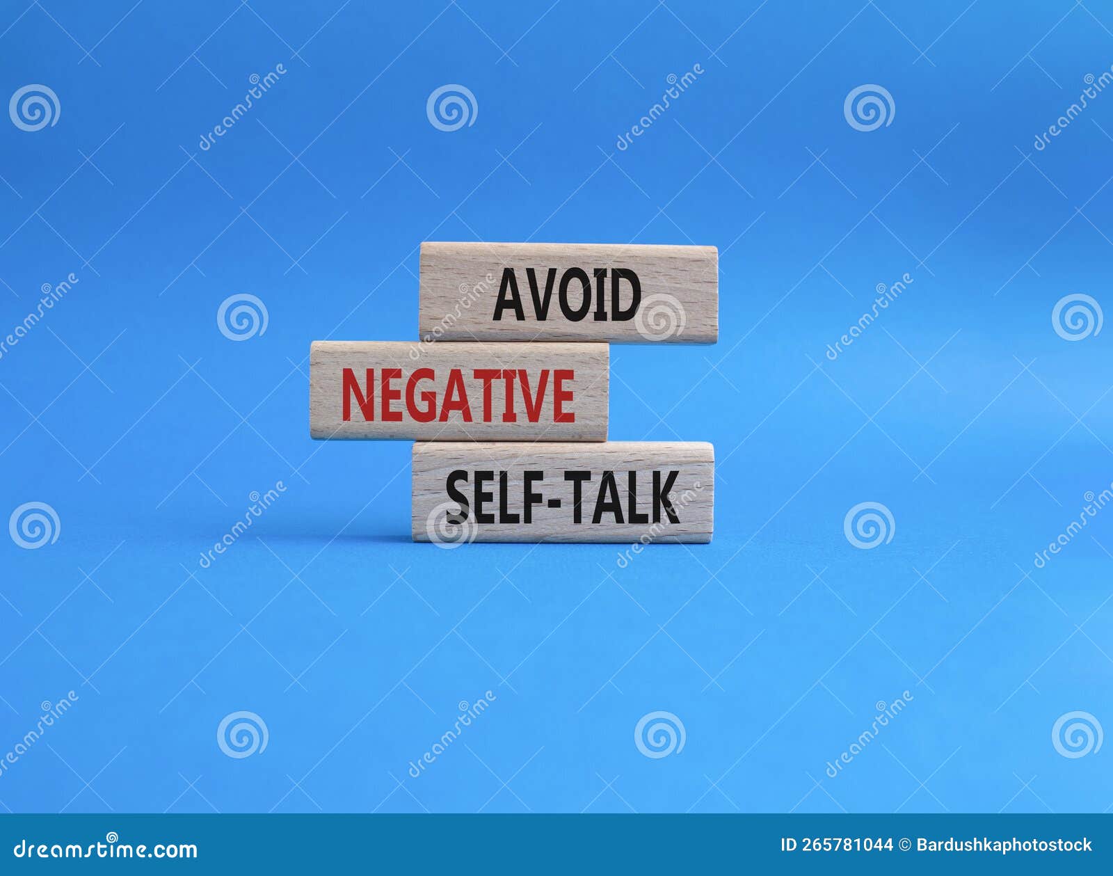 Avoid Negative Self-talk Symbol. Concept Words Avoid Negative Self-talk ...