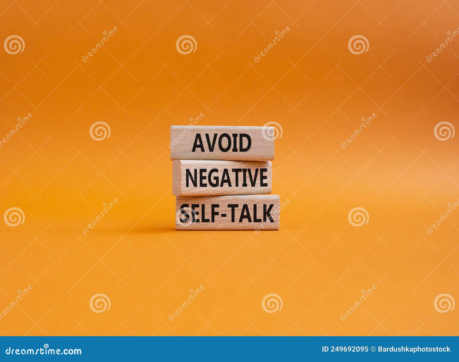 Avoid Negative Self-talk Symbol. Concept Words Avoid Negative Self-talk ...