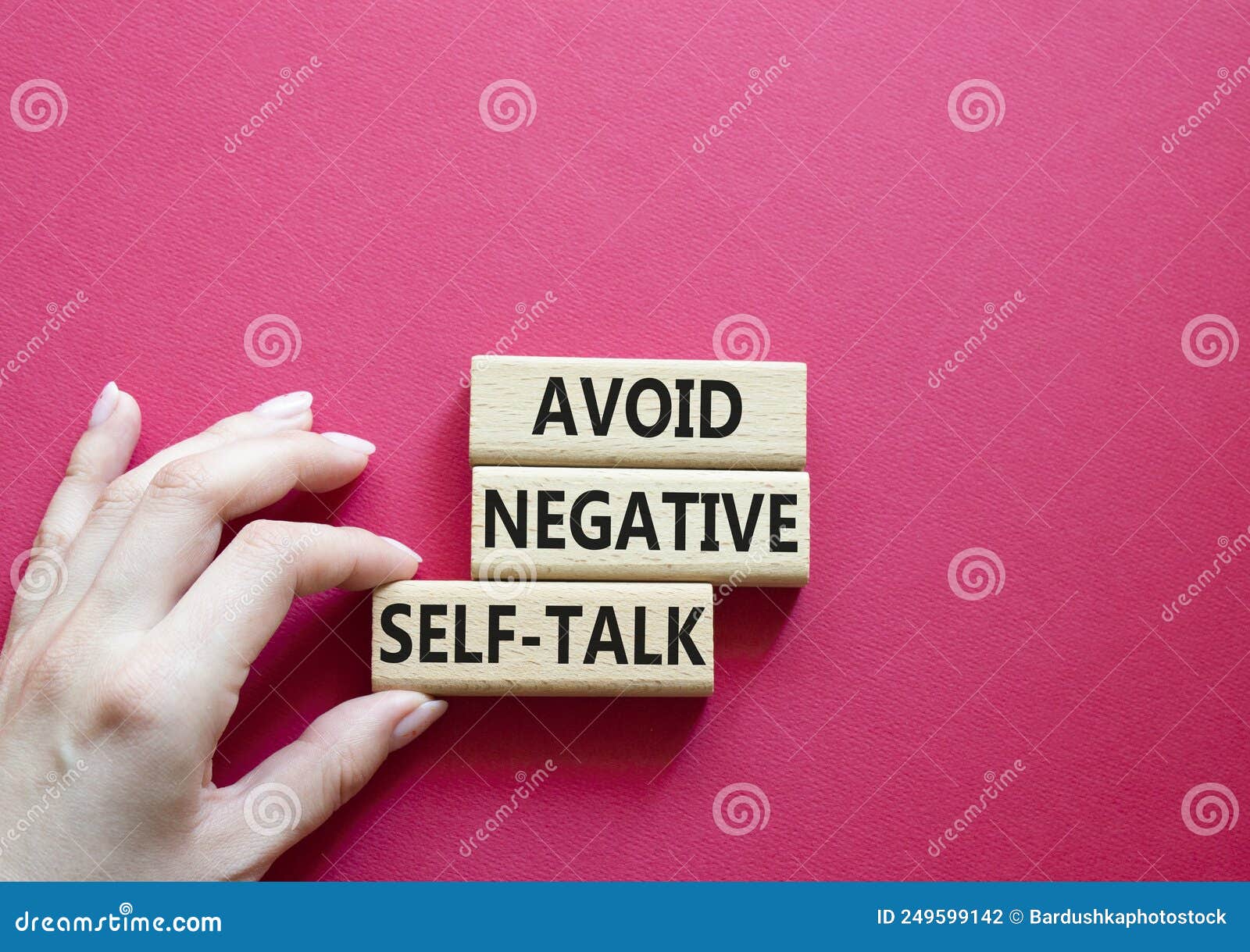 Avoid Negative Self-talk Symbol. Concept Words Avoid Negative Self-talk ...