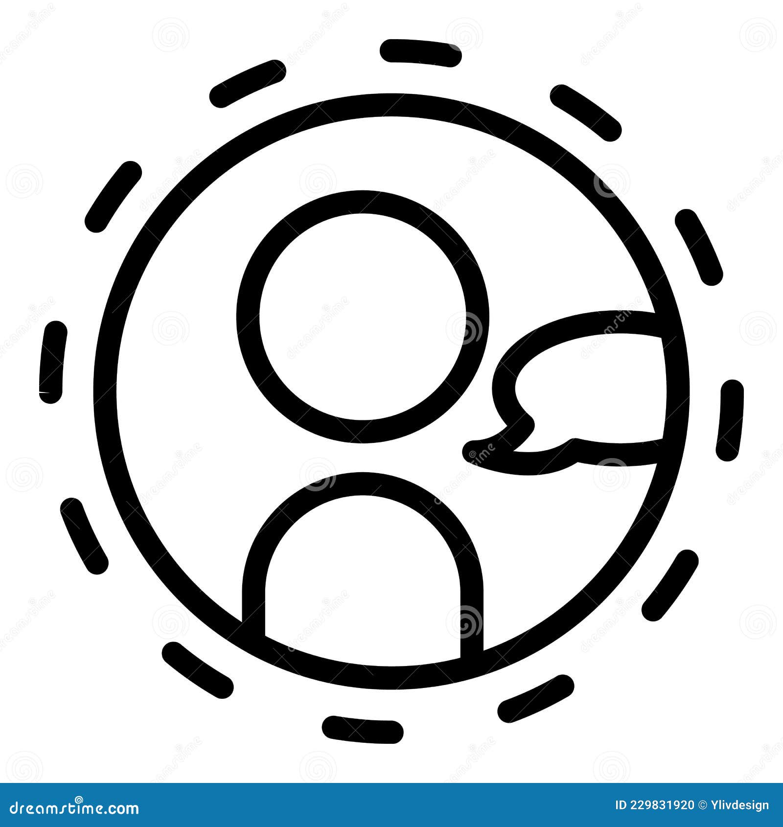 Avoid People Contact Icon Outline Vector. Virus Safety Stock Vector ...
