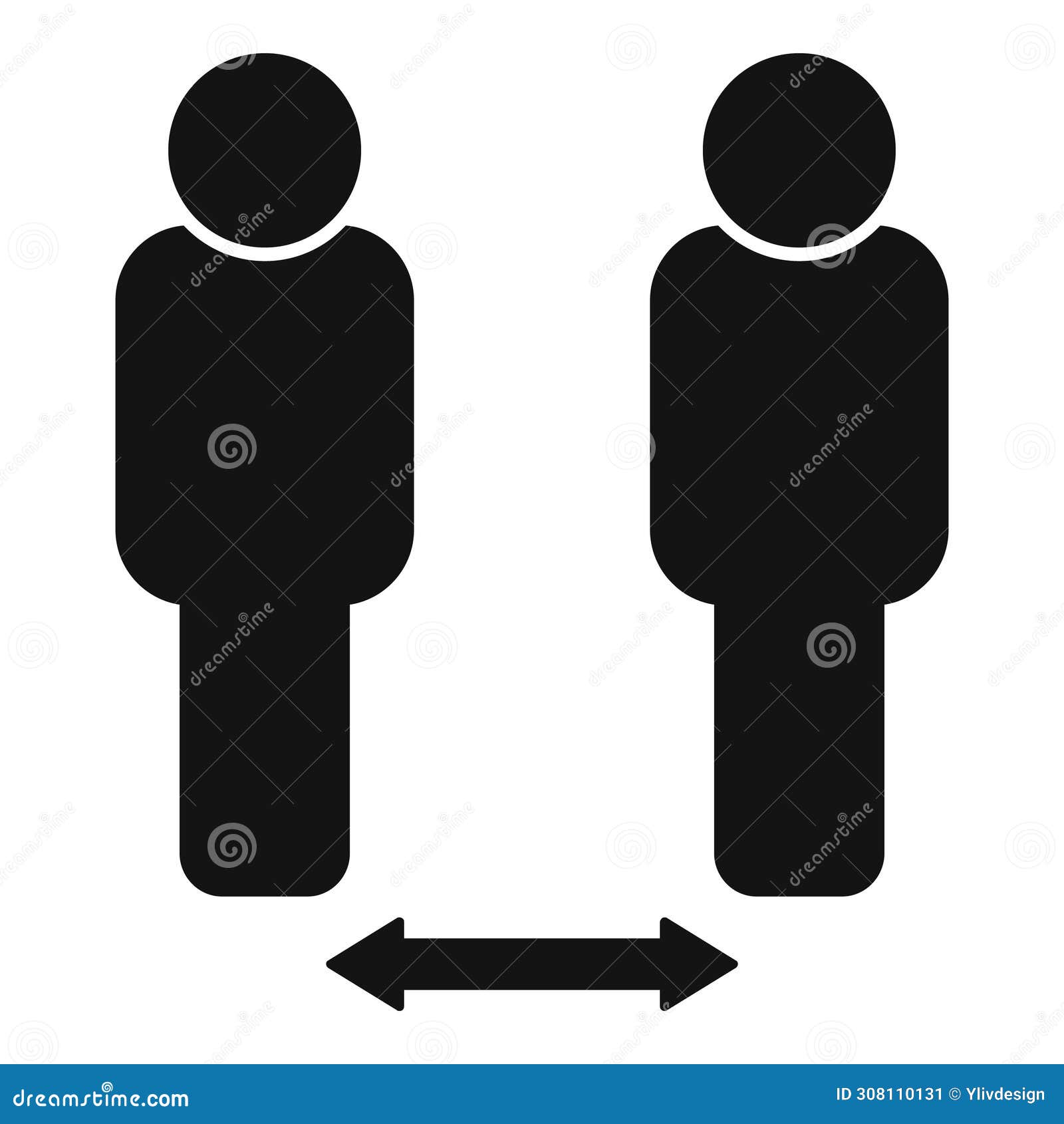 Avoid Person Contact Icon Simple Vector. Door Surface Stock Vector ...