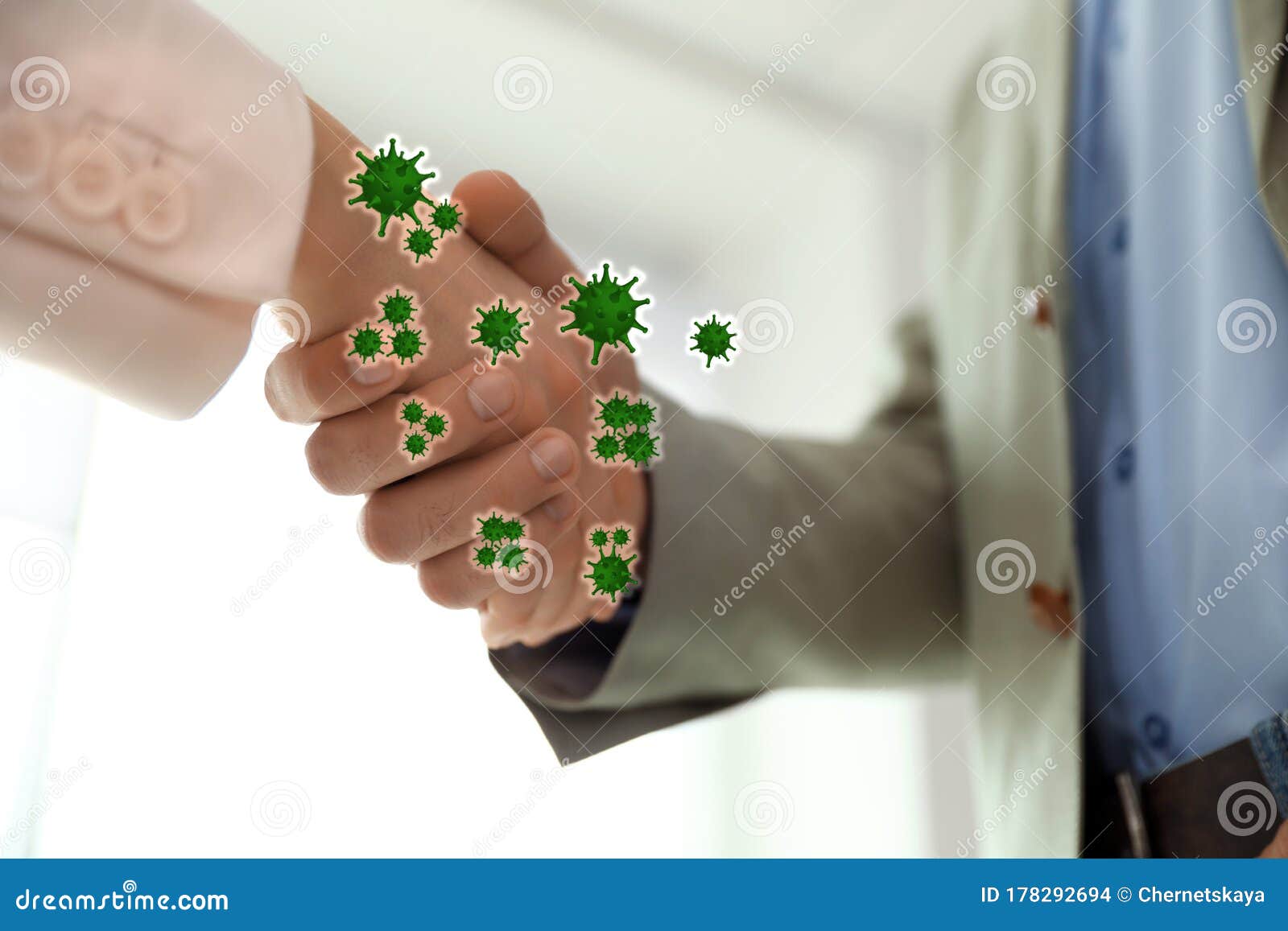 Avoid Physical Contact during Coronavirus. People Shaking Hands ...