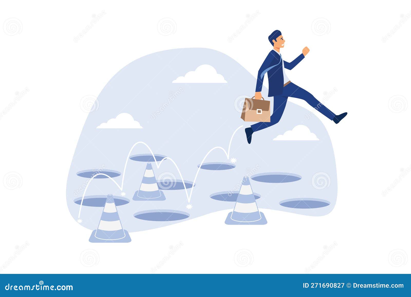 Avoid Pitfall, Adversity and Brave To Jump Pass Mistake or Business ...