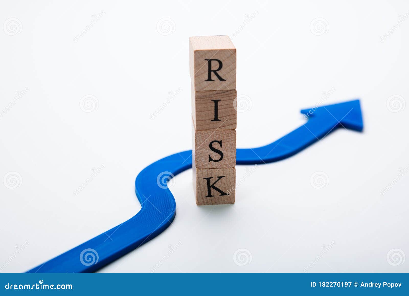Avoid Risk Concept stock image. Image of wood, decrease - 182270197