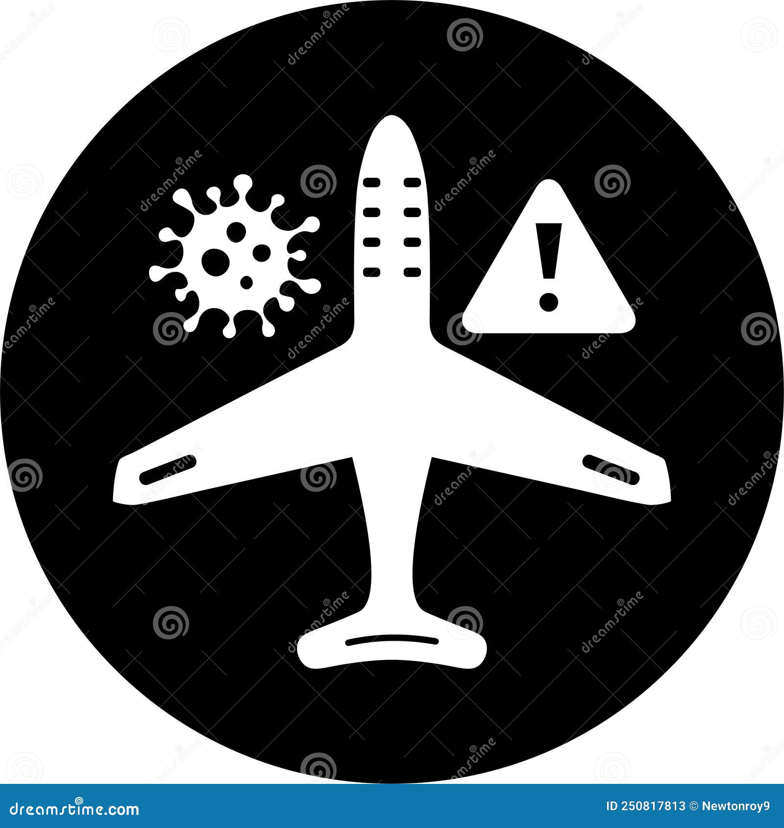 Avoid, Risk, Travel, Coronavirus, Travel Ban Icon. Rounded Vector ...