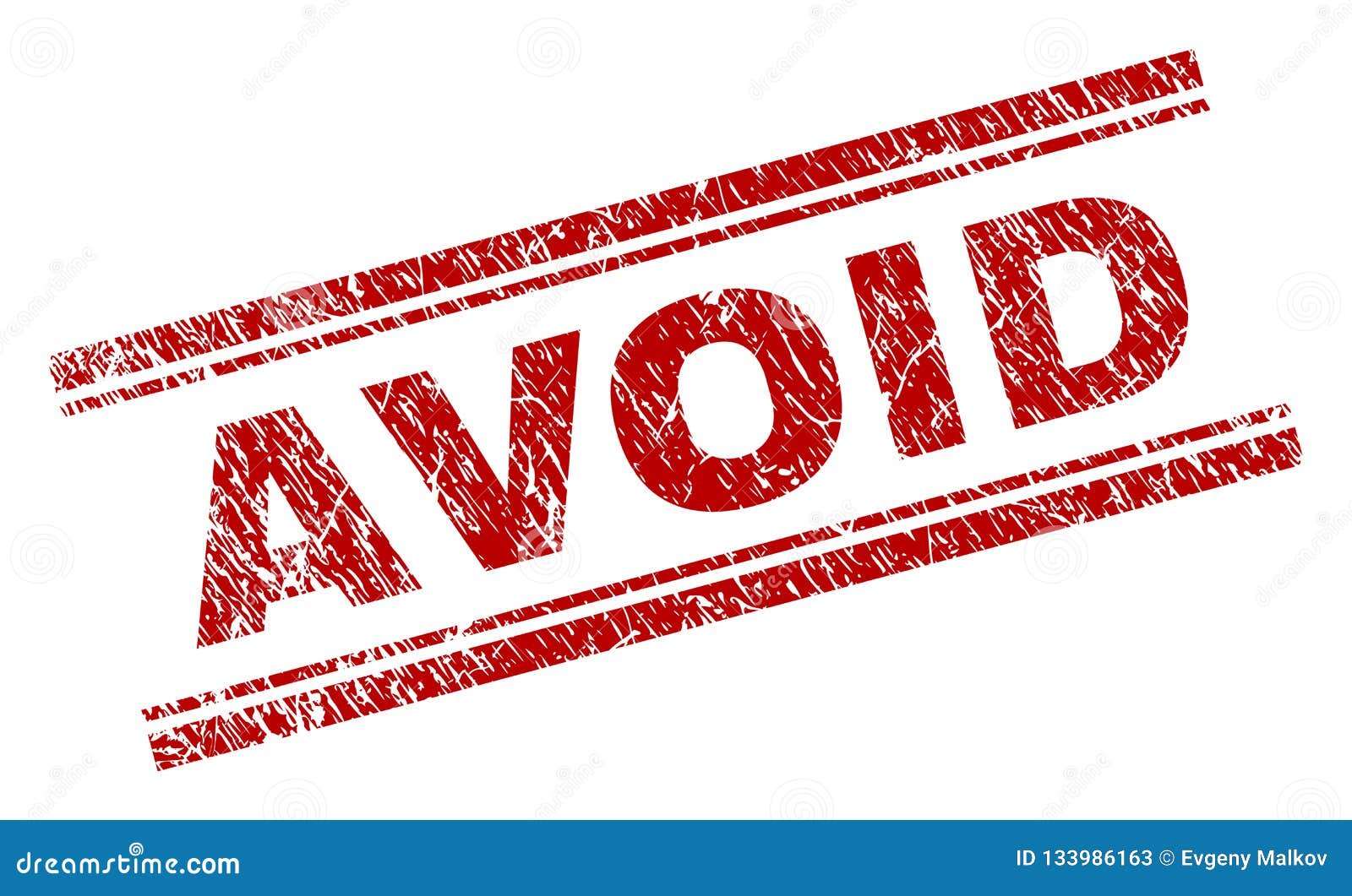 Grunge Textured AVOID Stamp Seal Stock Vector - Illustration of print ...