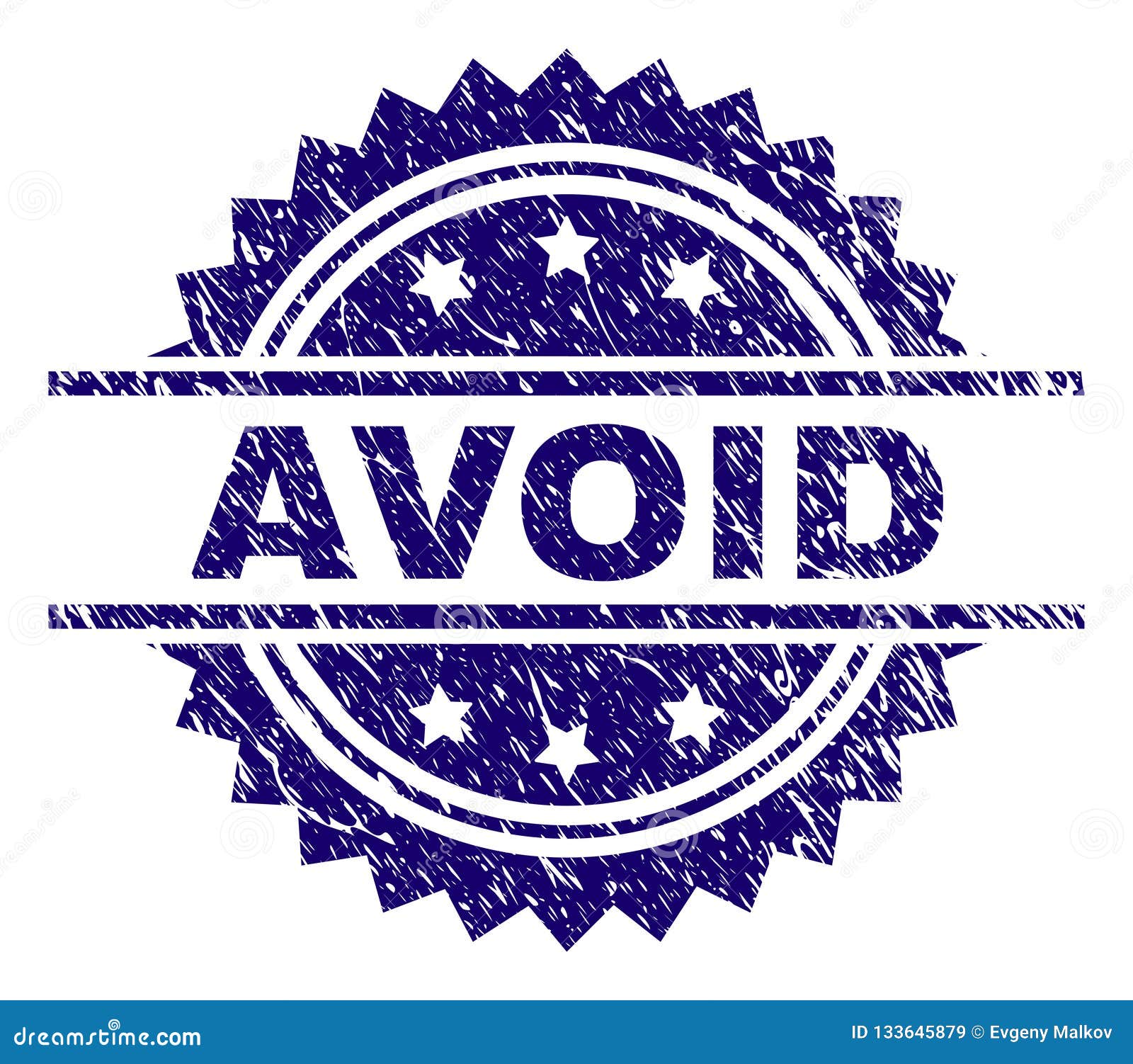 Scratched Textured AVOID Stamp Seal Stock Vector - Illustration of ...