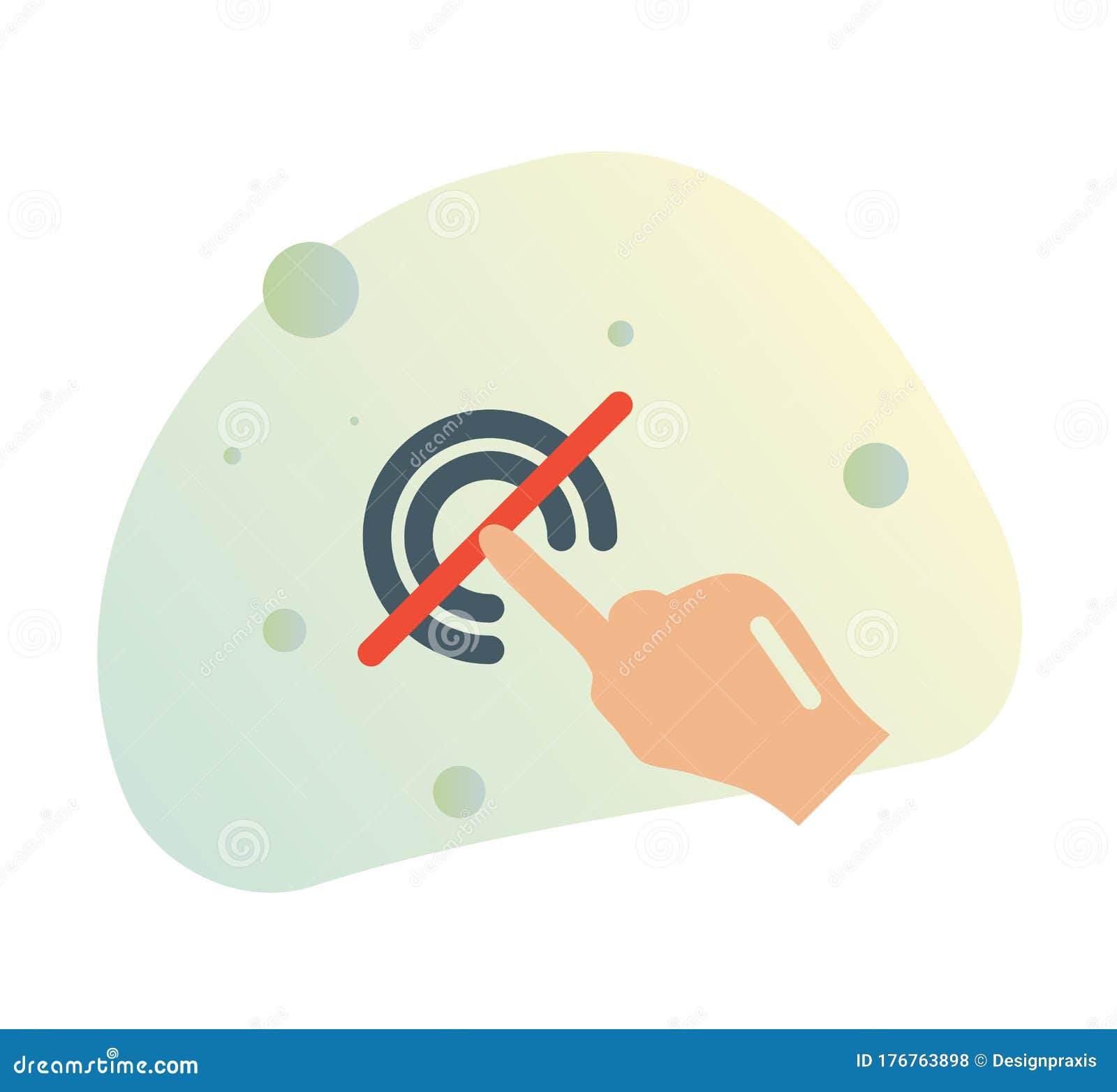 Avoid Touching Infected Surface - Icon Stock Illustration ...