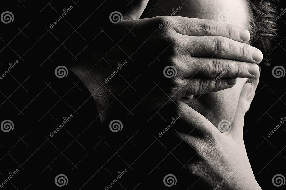 Avoidance stock image. Image of model, hand, silent, looking - 11920209