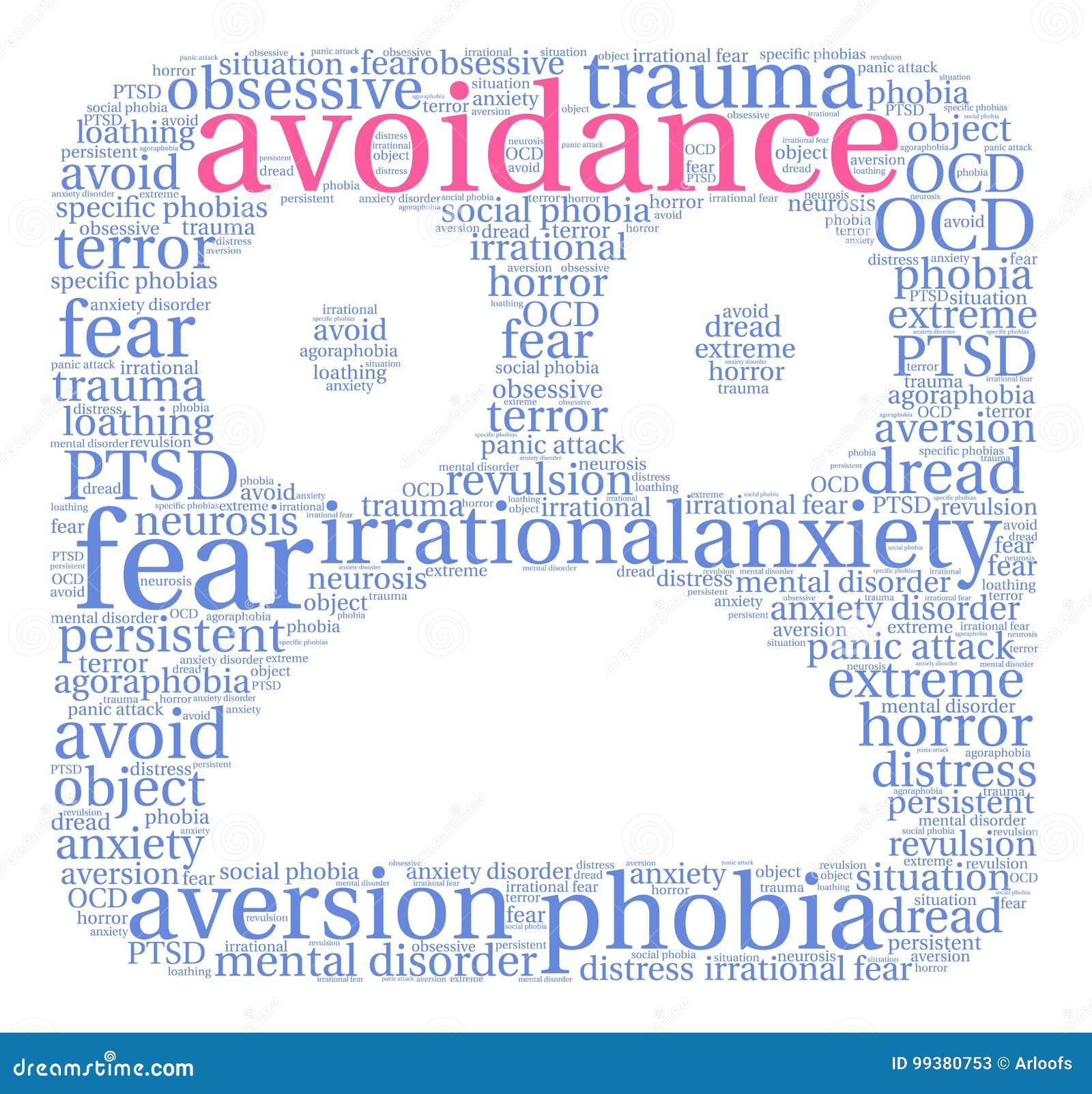 Avoidance Word Cloud stock vector. Illustration of deception - 99380753