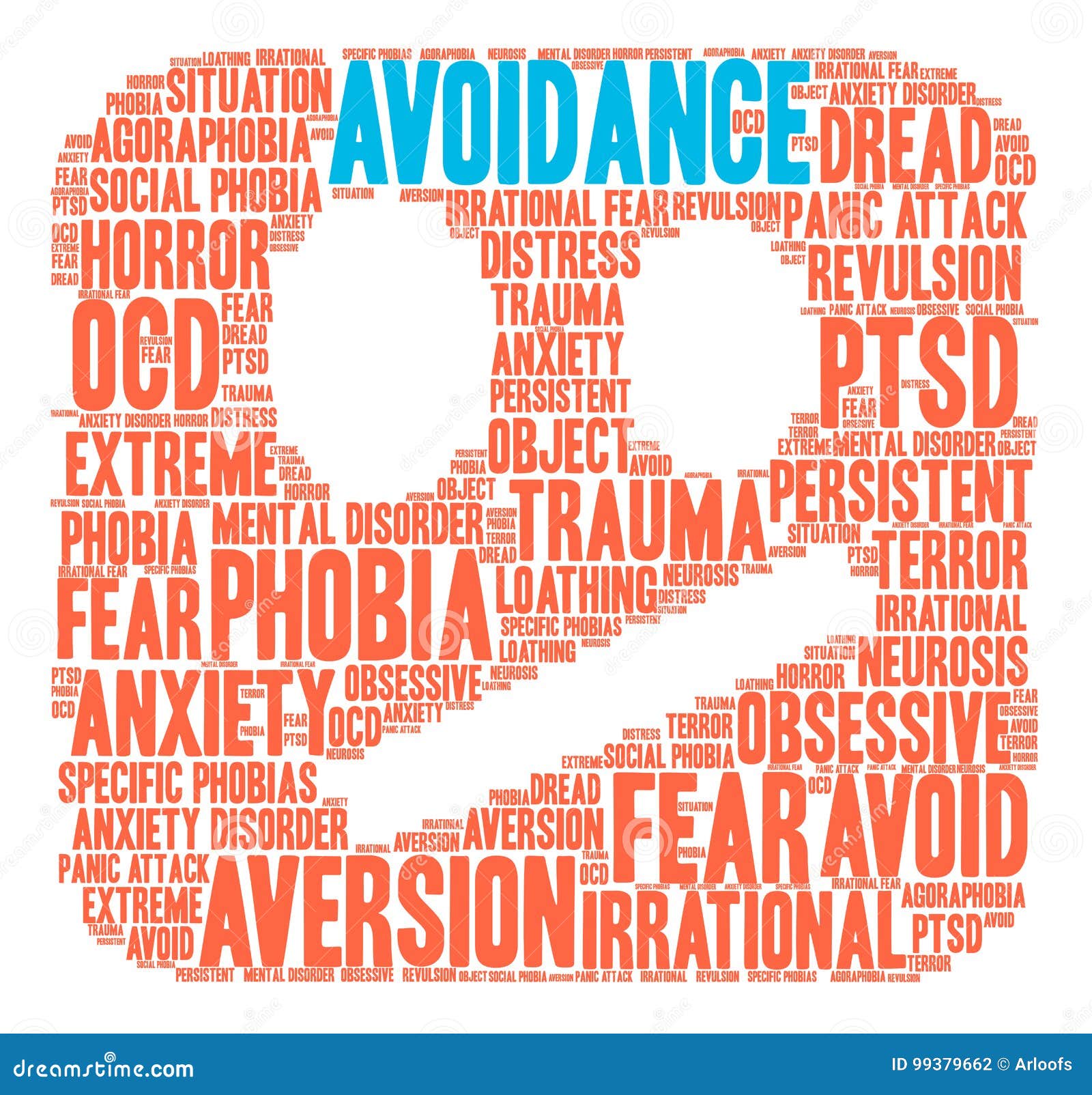 Avoidance Word Cloud stock vector. Illustration of contradicted - 99379662