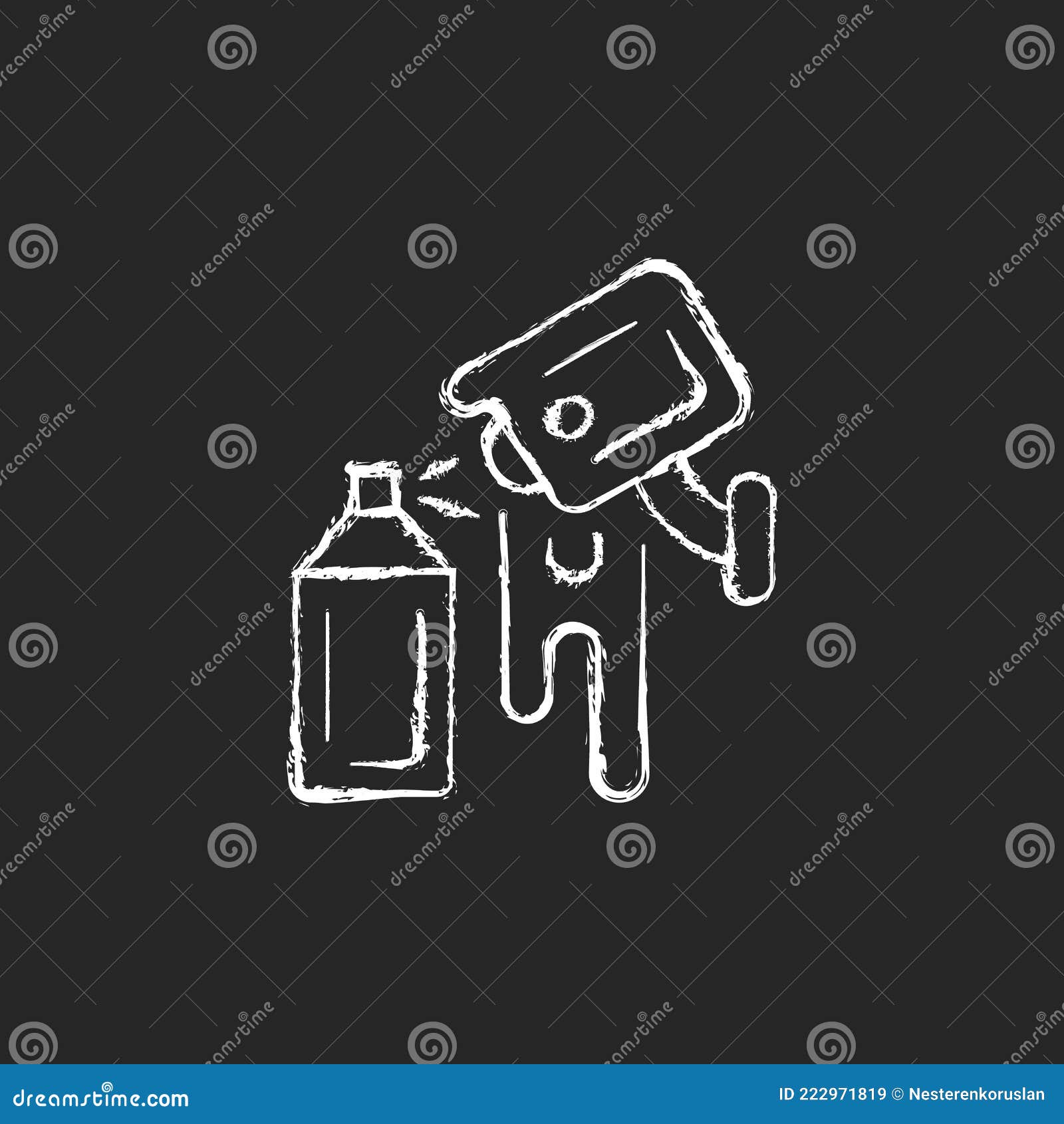 Avoiding Graffiti Damage With Security Camera Linear Icon Cartoon ...