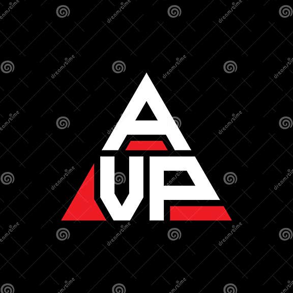AVP Triangle Letter Logo Design with Triangle Shape. AVP Triangle Logo ...
