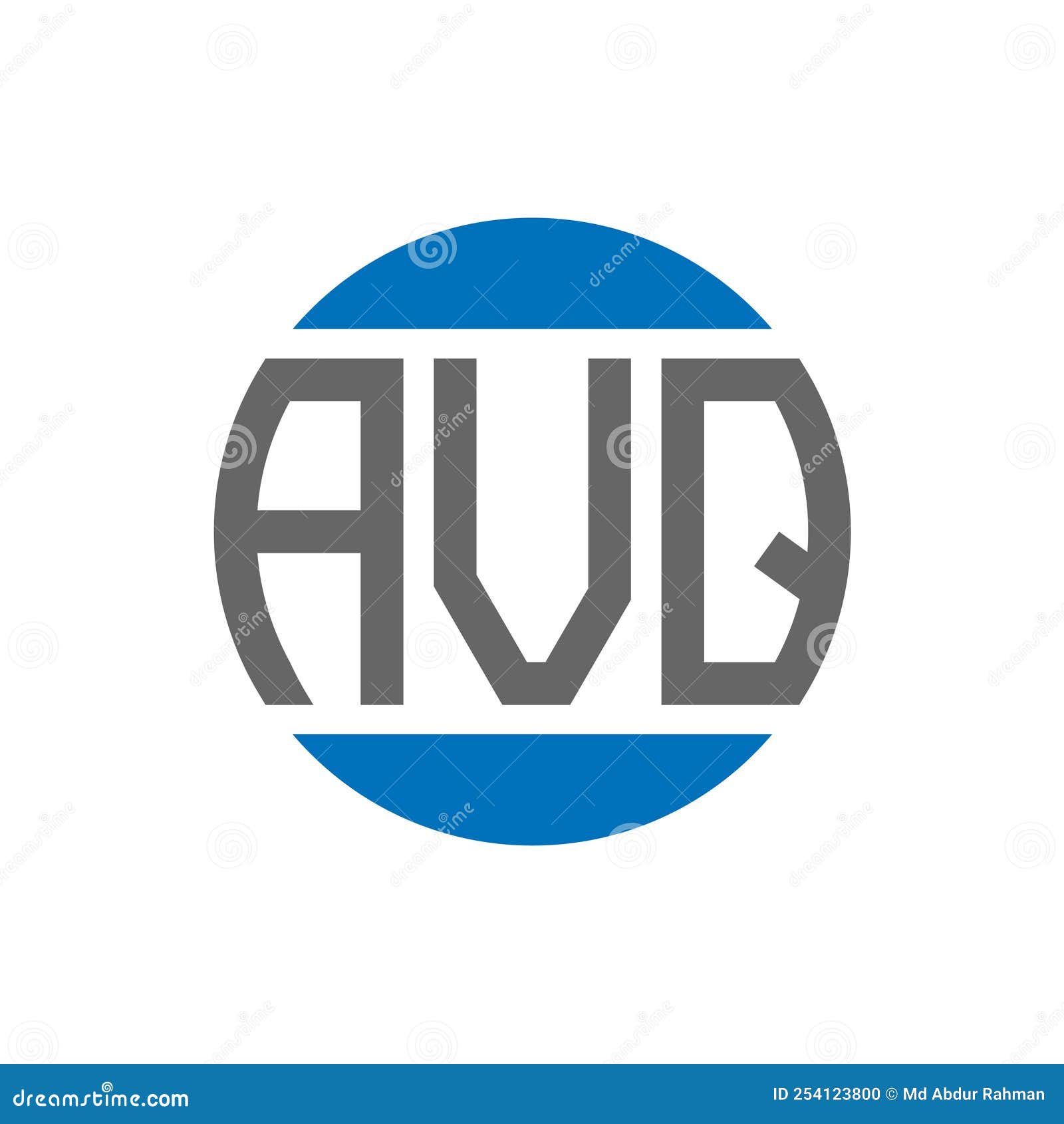 AVQ Letter Logo Design on White Background. AVQ Creative Initials ...