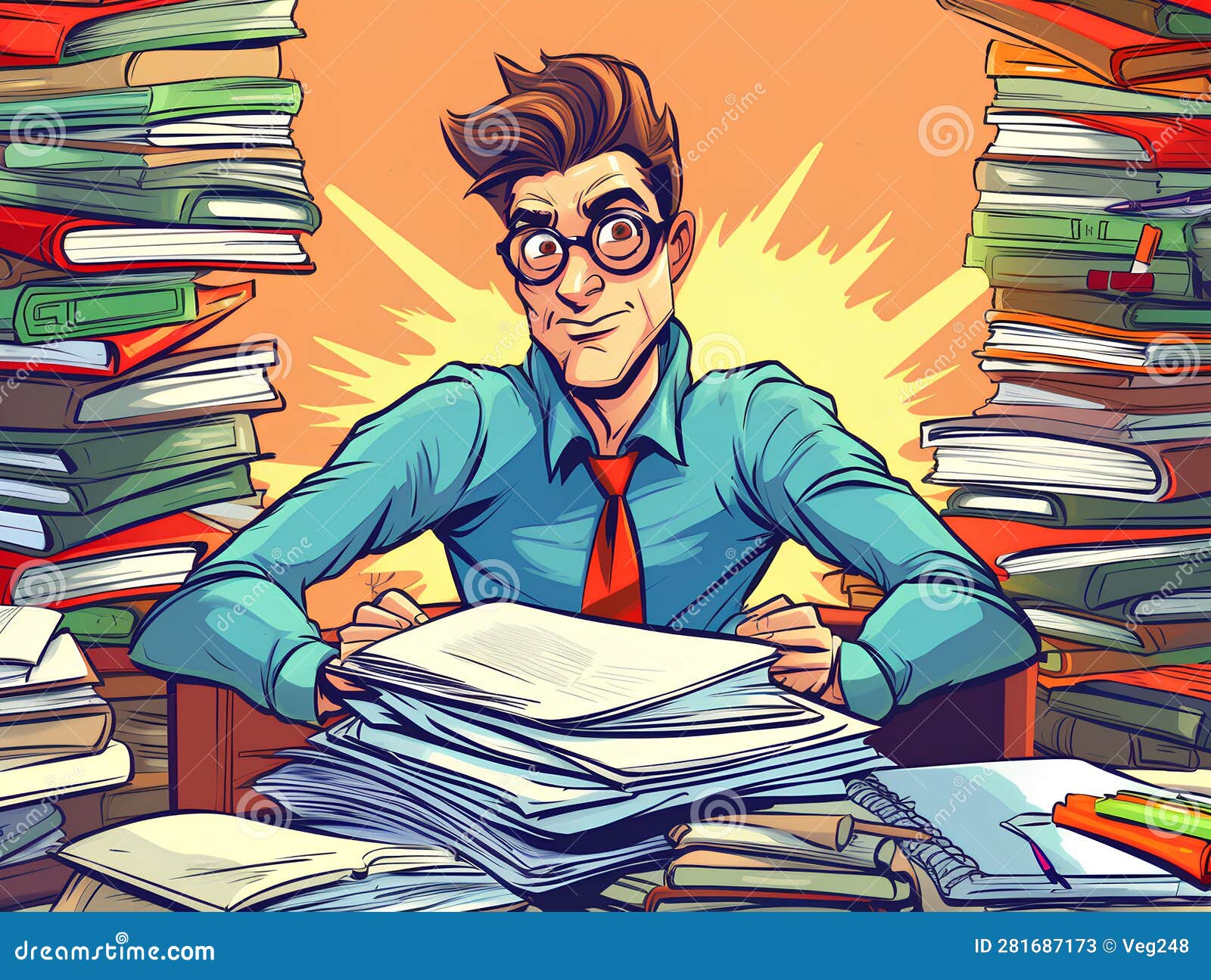 Avral. Workplace, Worker and a Lot of Work, Documents. ?urprised ...