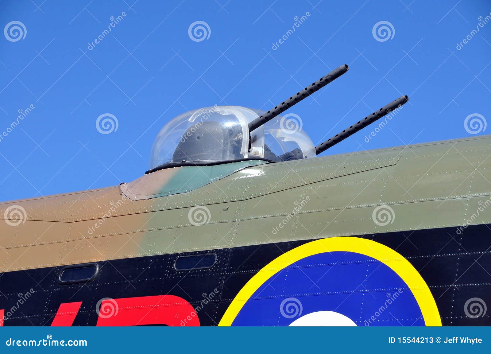 Avro Lancaster gun turrets stock image. Image of dambuster - 15544213