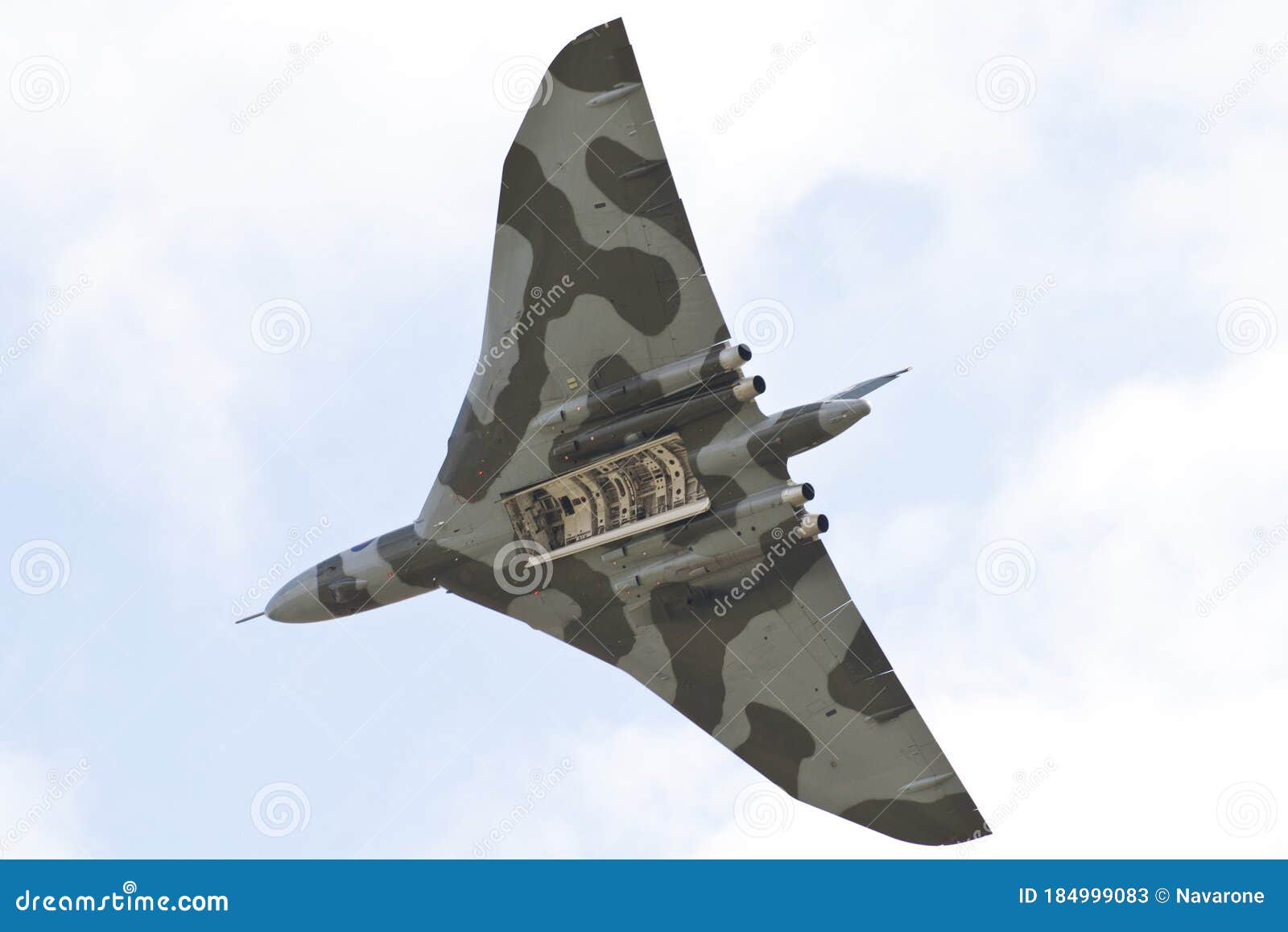 Vulcan fly-by editorial stock photo. Image of bomber - 184999083