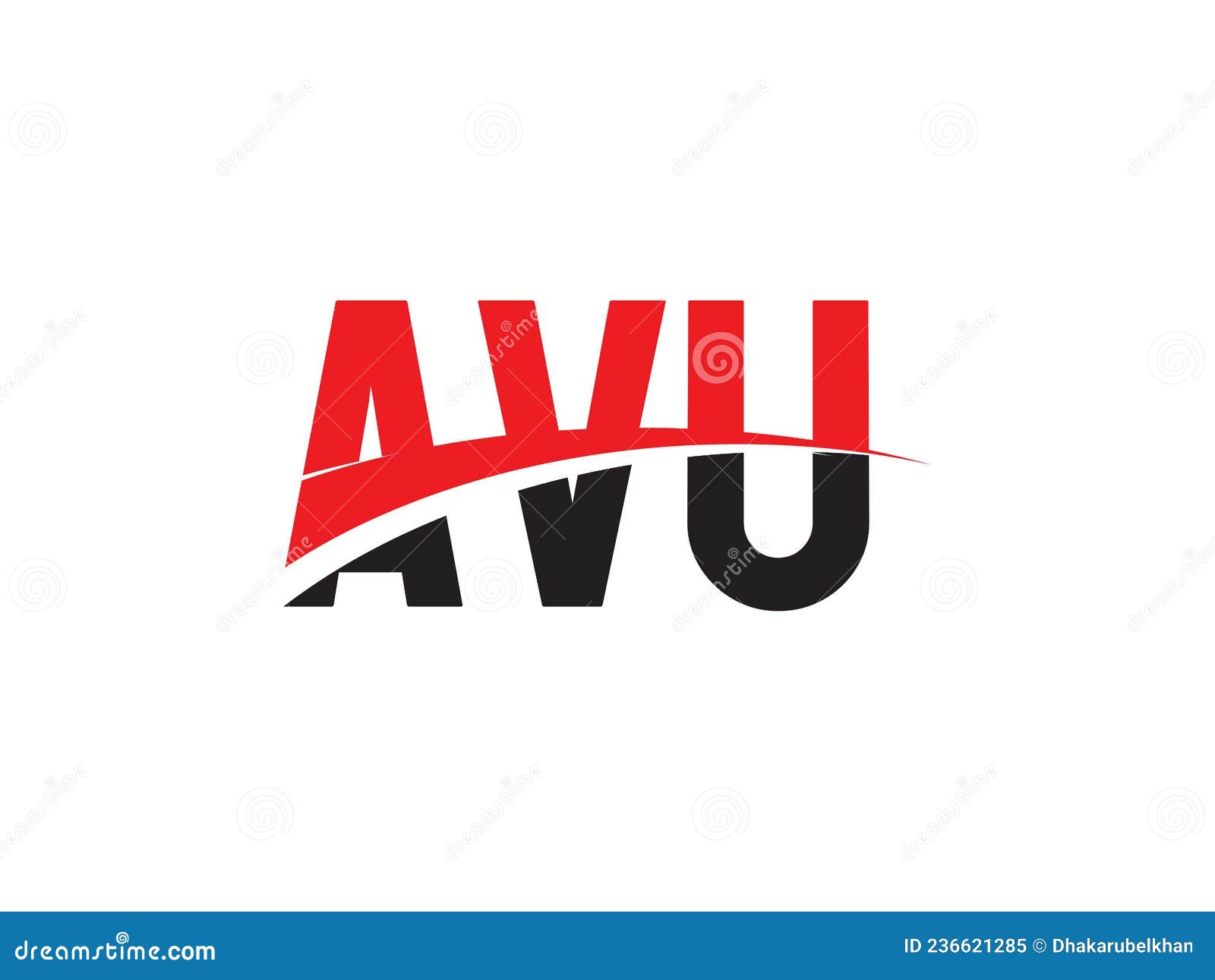 AVU Letter Initial Logo Design Vector Illustration Stock Vector ...
