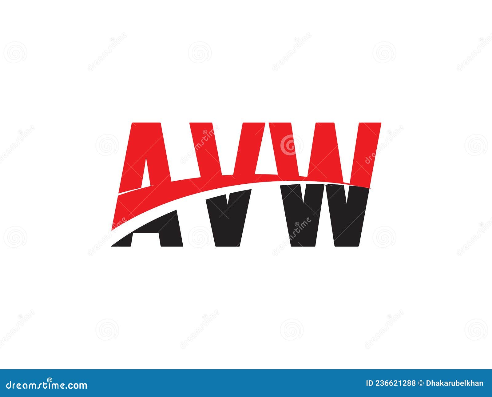 AVW Letter Initial Logo Design Vector Illustration Stock Vector ...
