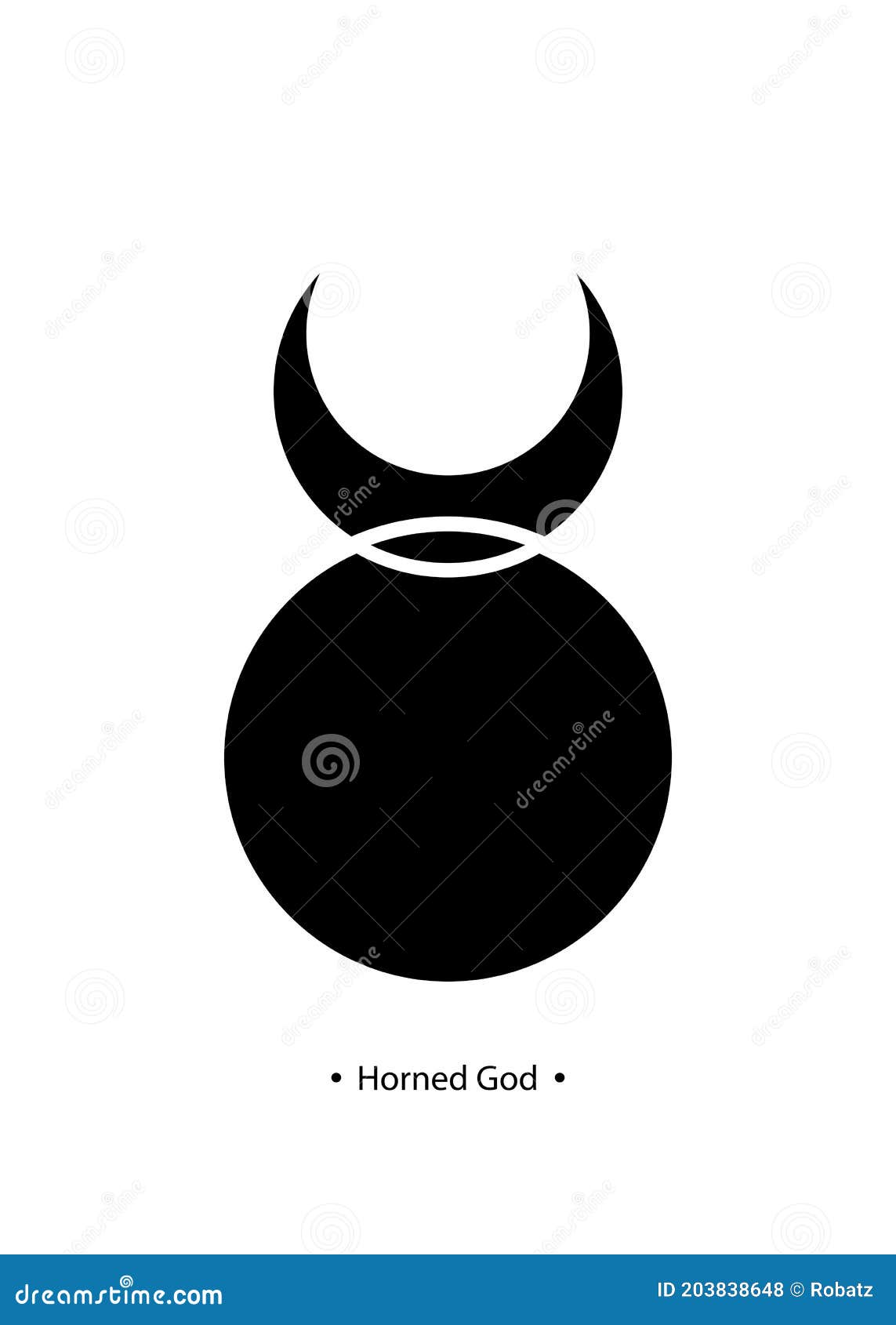 Horned God Wiccan Icon. God Of Nature, Wilderness, Sexuality, Hunting ...