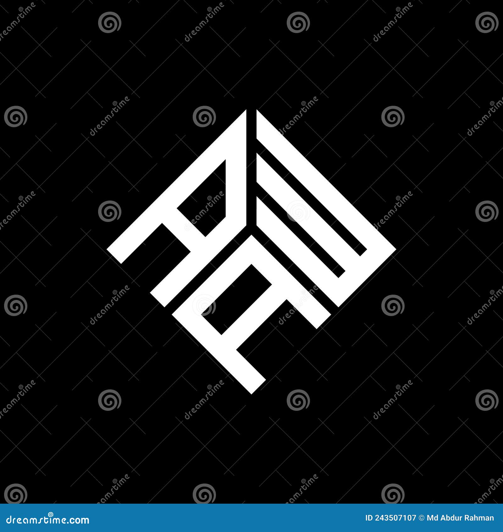 AWA Letter Logo Design On Black Background. AWA Creative Initials ...
