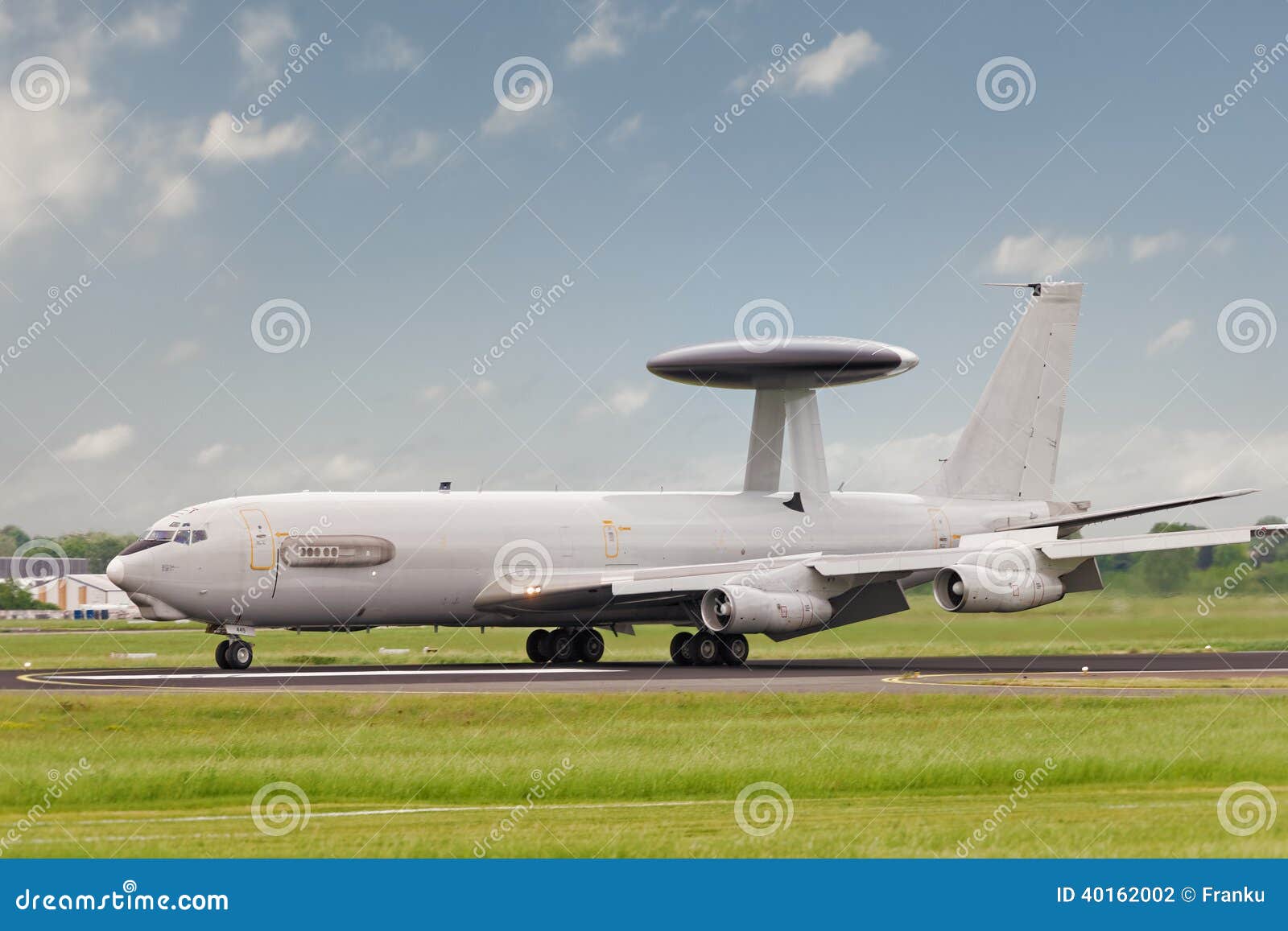 AWACS landing stock photo. Image of system, radar, electronic - 40162002