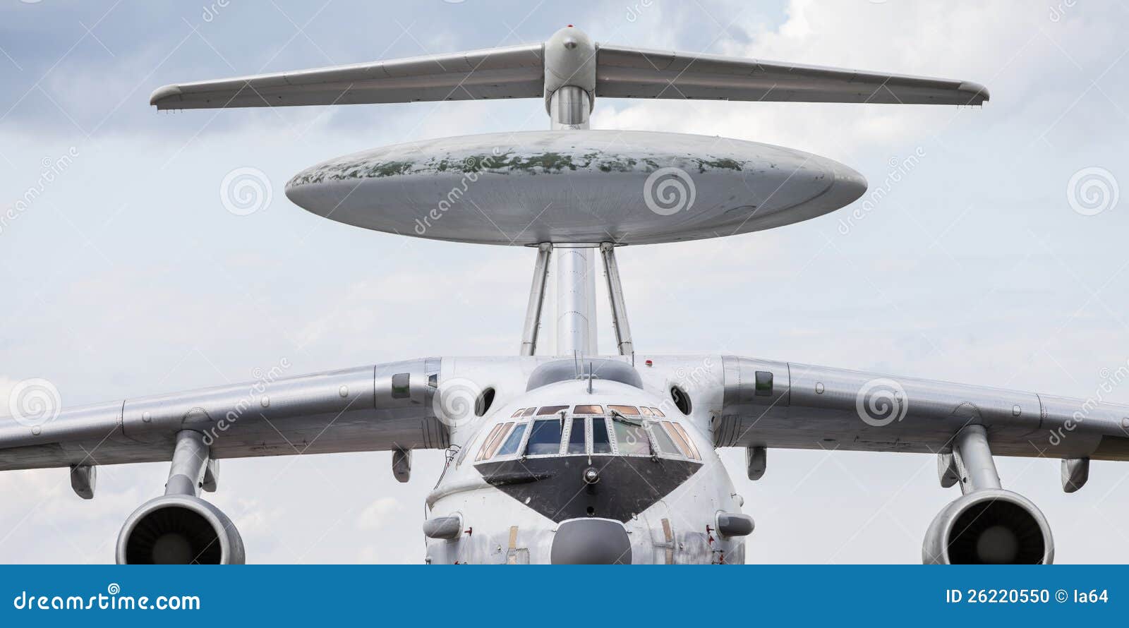 AWACS radar airplane stock photo. Image of awacs, communication - 26220550