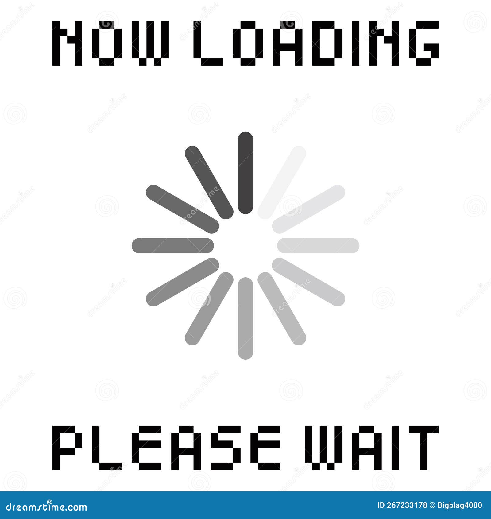 Awaiting Icon.Loading Progress Pictogram.Web Page Message Illustration ...