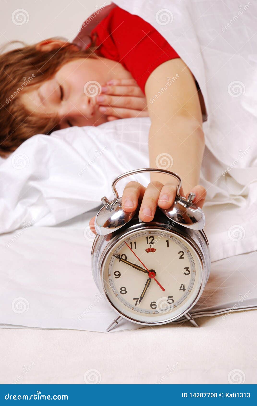 Awake stock photo. Image of clock, sleeps, mouth, hand - 14287708
