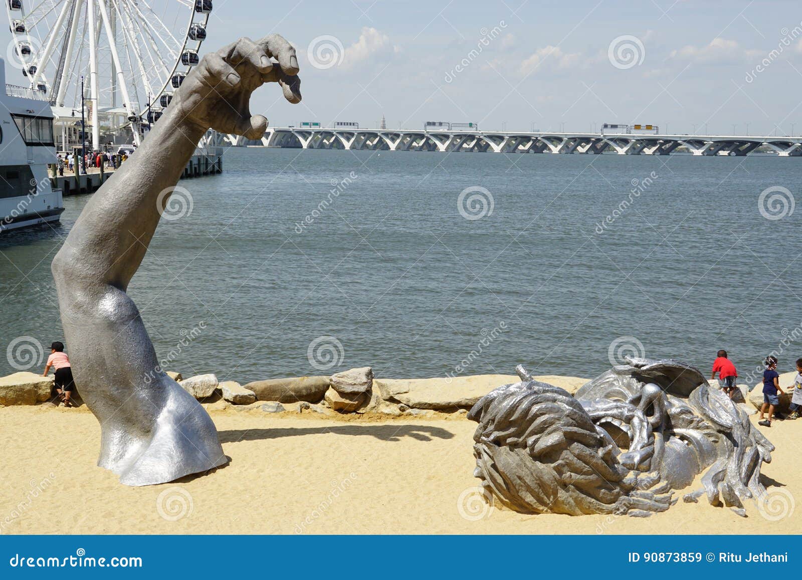 The Awakening Sculpture at National Harbor Editorial Stock Image ...