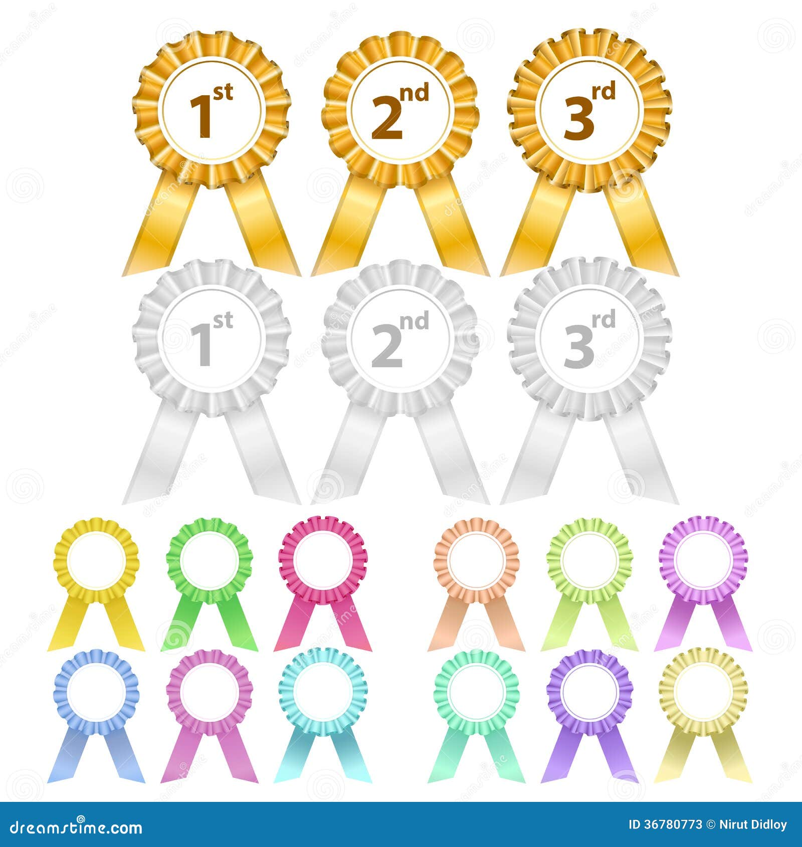 Award Badges Cartoon Vector | CartoonDealer.com #36780773